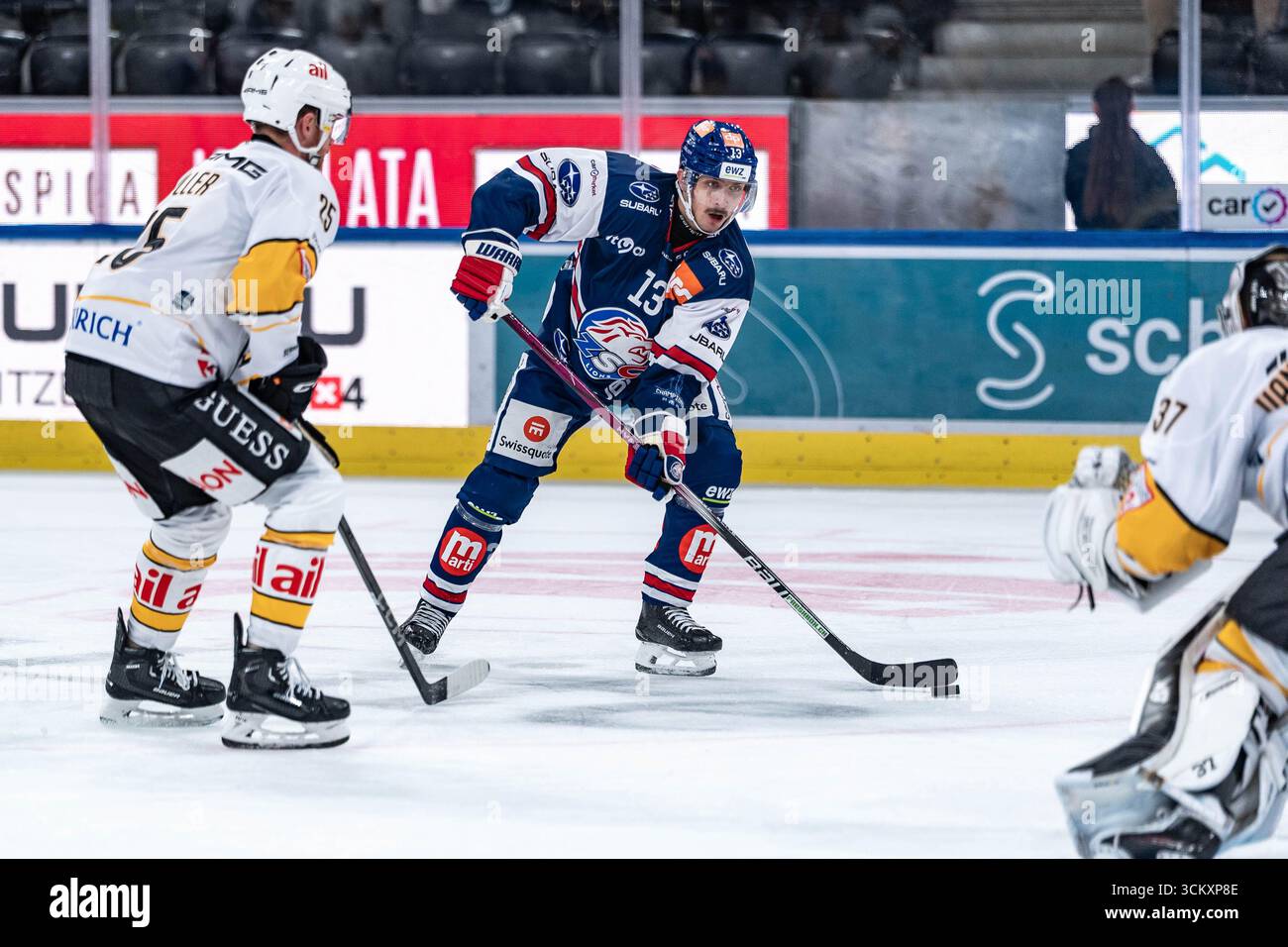 September 13, 2025, Zurich, Swiss Life Arena, NL: ZSC Lions - HC Lugano ...