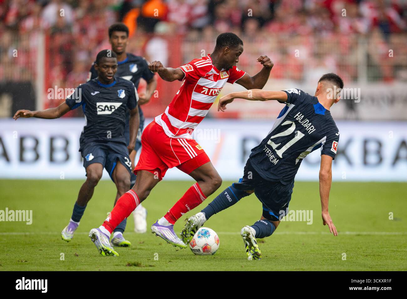 Berlin, Germany. 13th Sep, 2025. Ilyas Ansah (10) of Union Berlin and ...