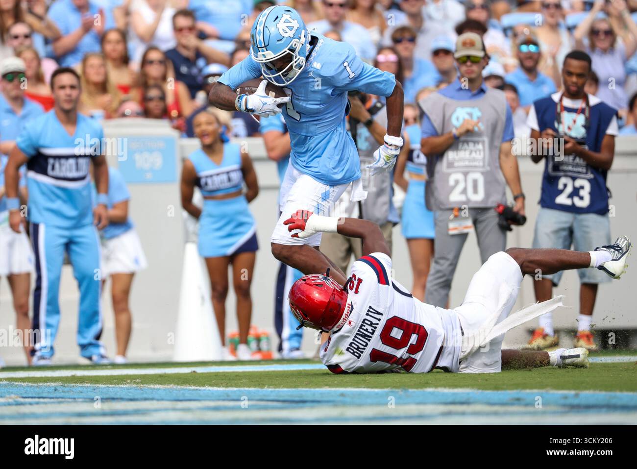 CHAPEL HILL, NC - SEPTEMBER 13: Wide Receiver Jordan Shipp #1 of the ...