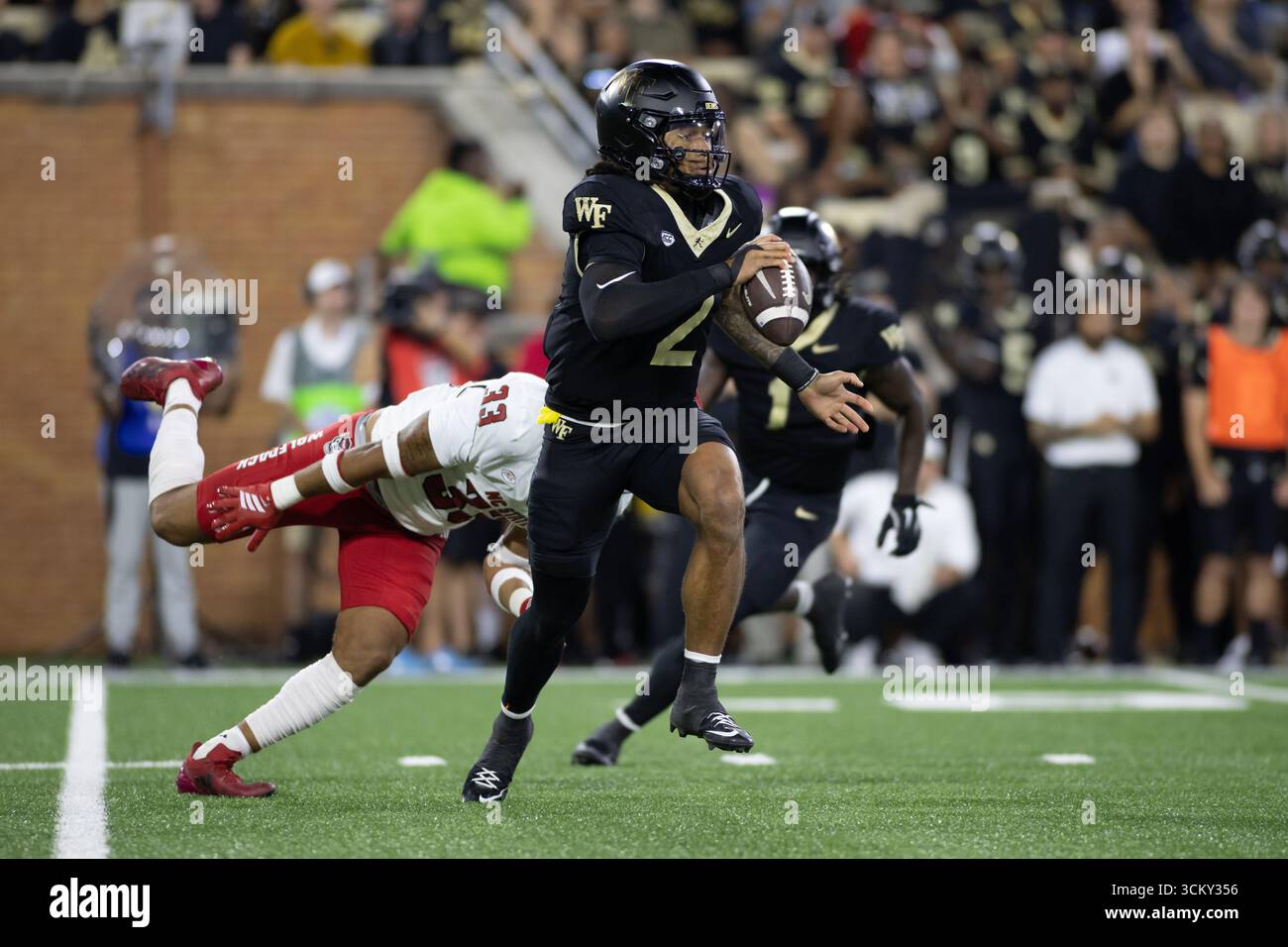 September 11, 2025: Wake Forest Demon Deacons quarterback Robby Ashford ...