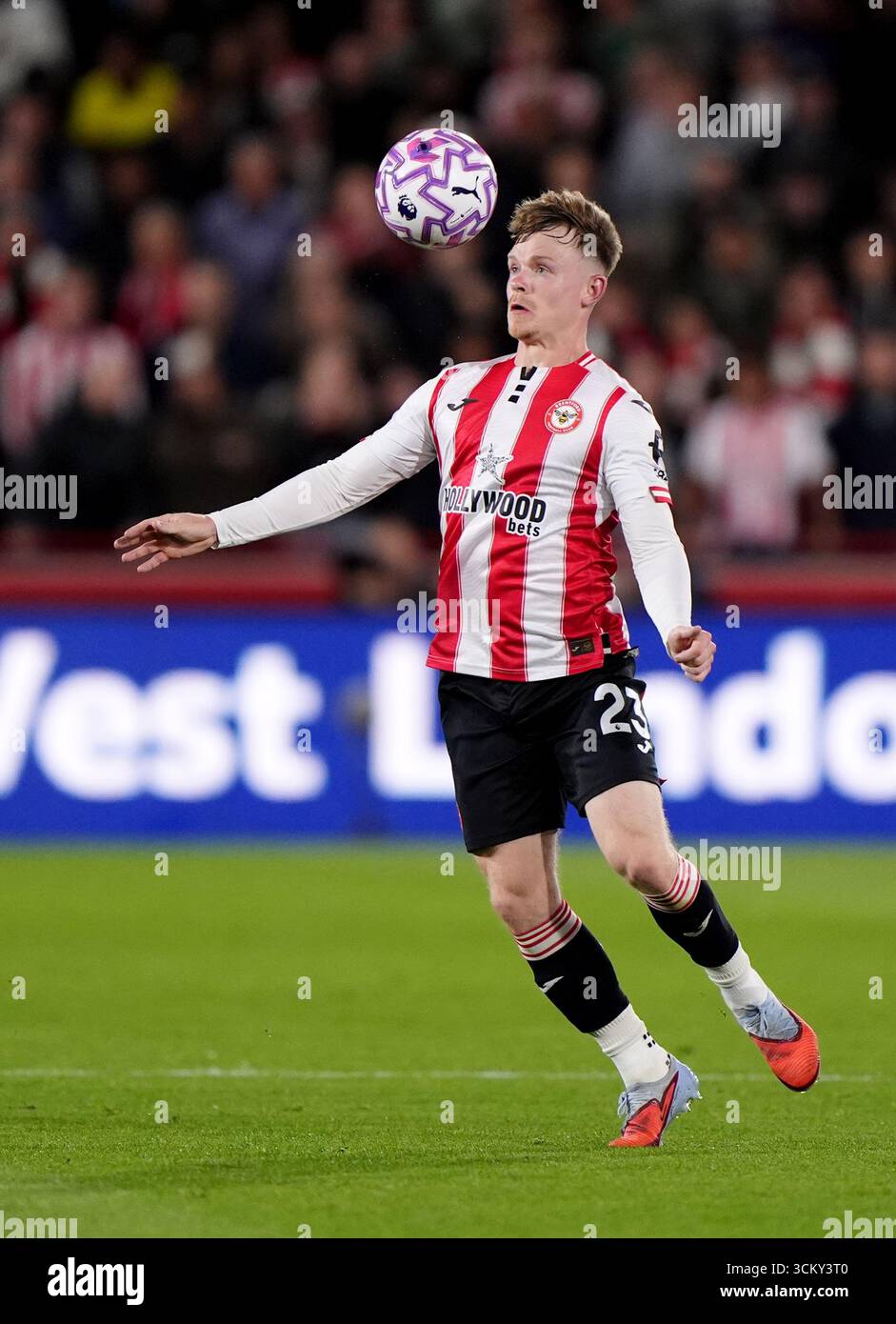 Brentford's Keane Lewis-Potter during the Premier League match at the ...