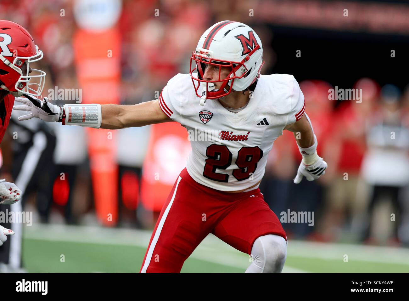 Miami (OH) Silas Walters (29) in action against Rutgers during an NCAA ...