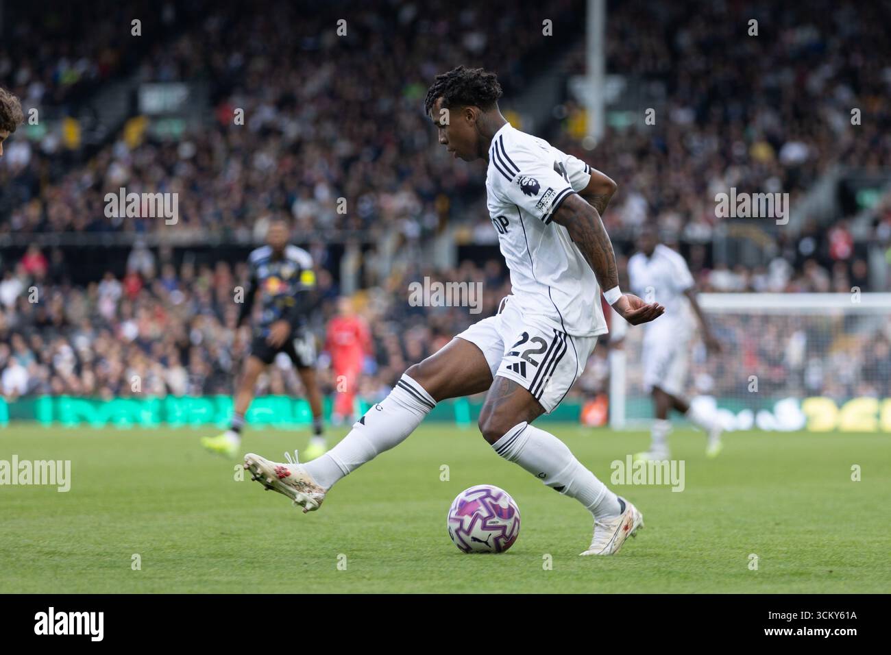 New signing Kevin of Fulham step over during the Premier League match ...