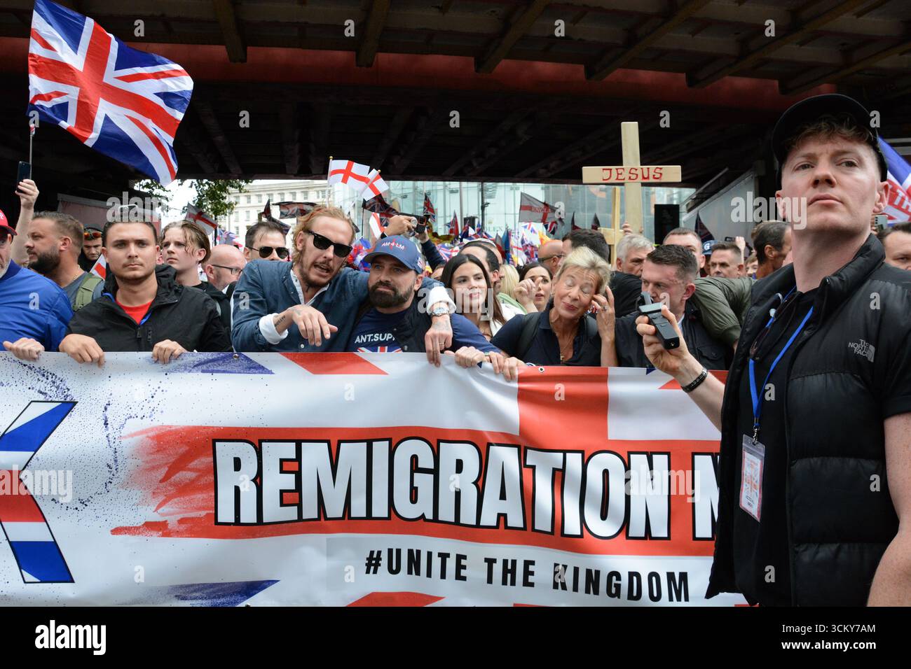 The start of the Tommy Robinson's 'Unite the Kingdom' march through the ...
