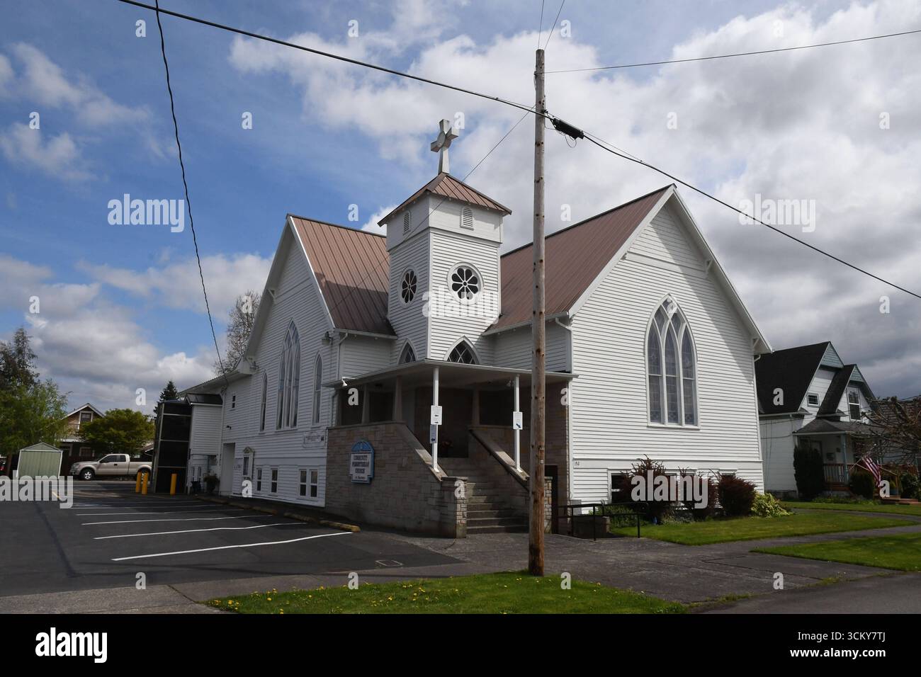 BbUCKELY/WASHINGTON/USA 21.April 2019/ Historical old building and ...