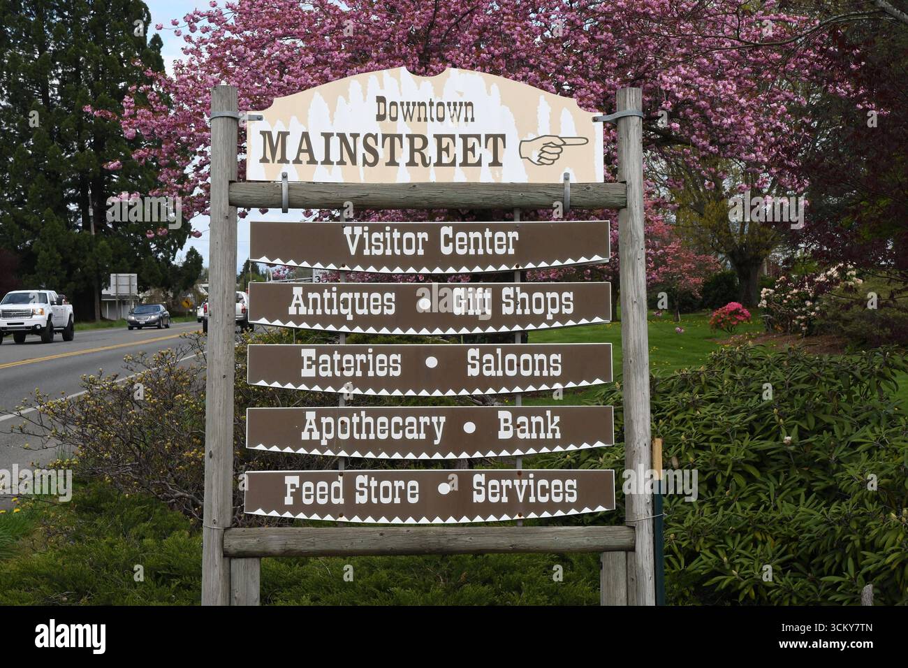BbUCKELY/WASHINGTON/USA 21.April 2019/ Historical old building and ...