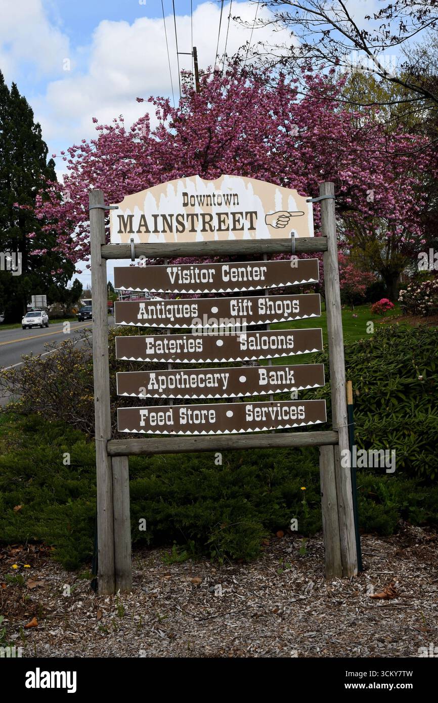BbUCKELY/WASHINGTON/USA 21.April 2019/ Historical old building and ...