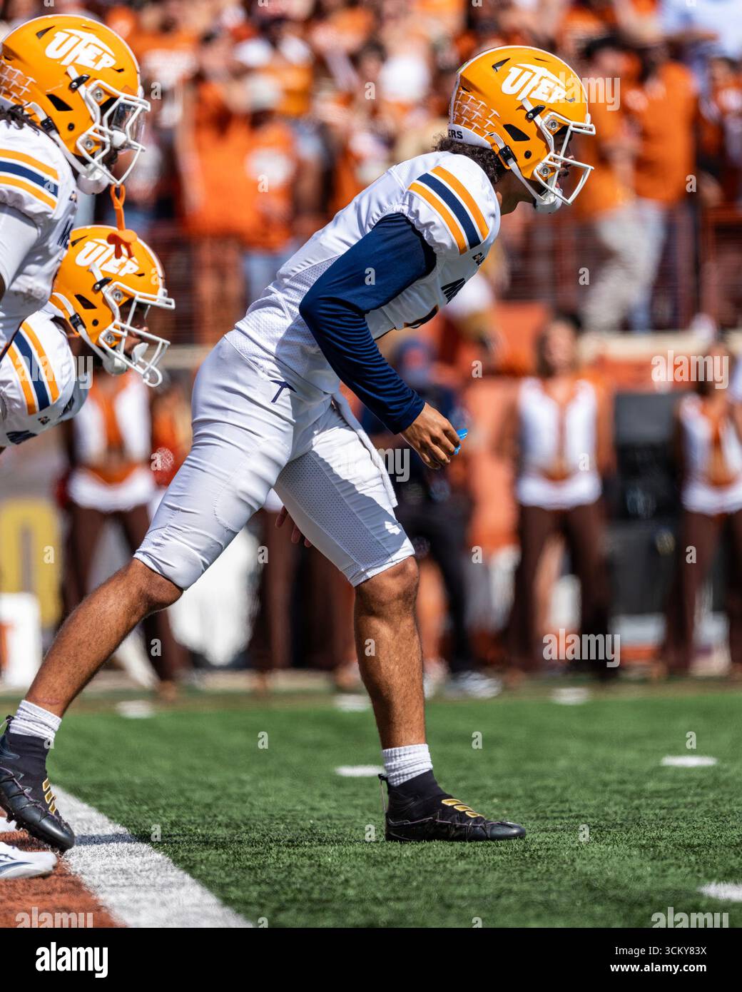 Texas, USA. 13th Sep, 2025. Malachi Nelson (7) in action for the ...