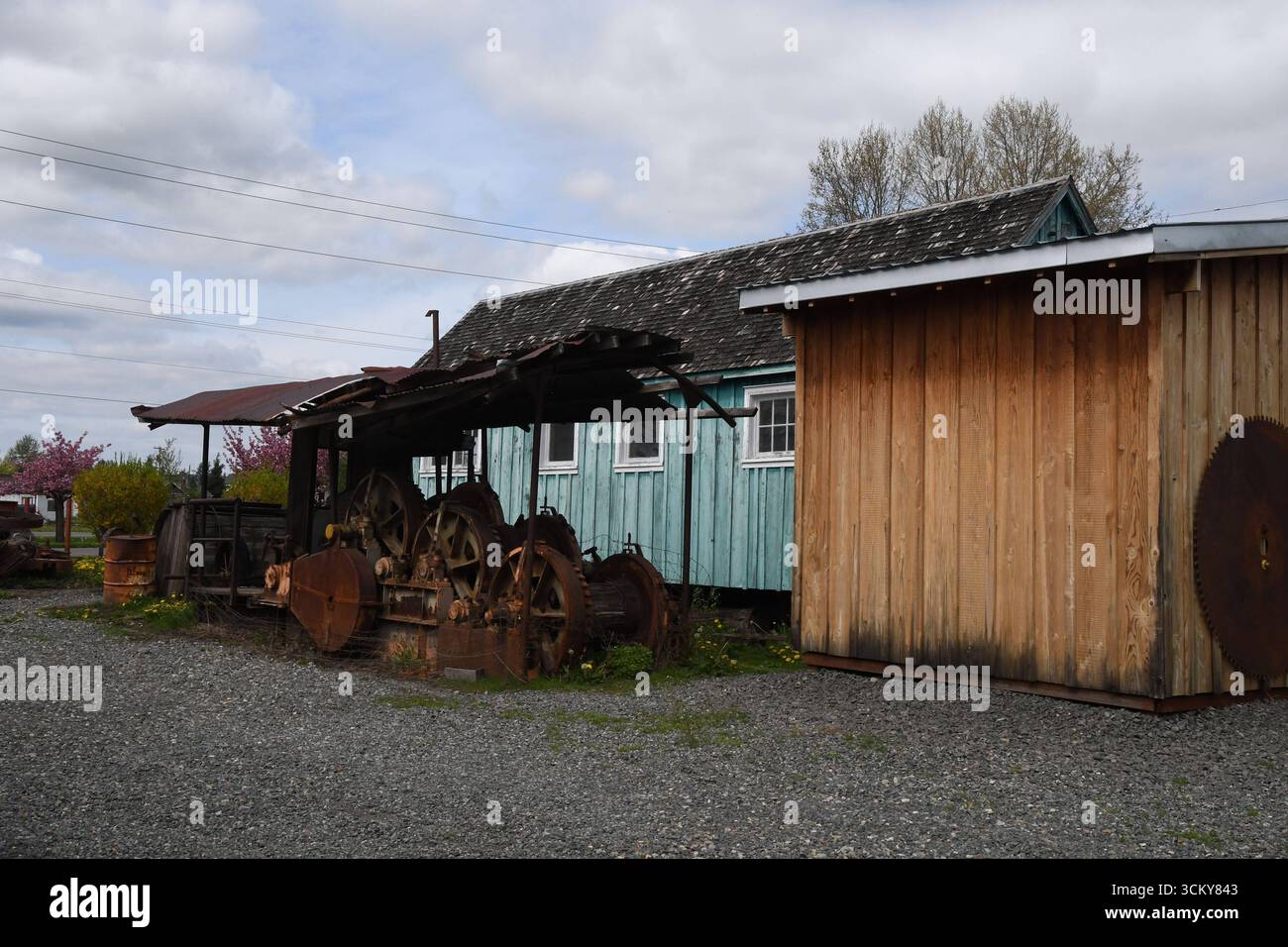 BbUCKELY/WASHINGTON/USA 21.April 2019/ Historical old building and ...