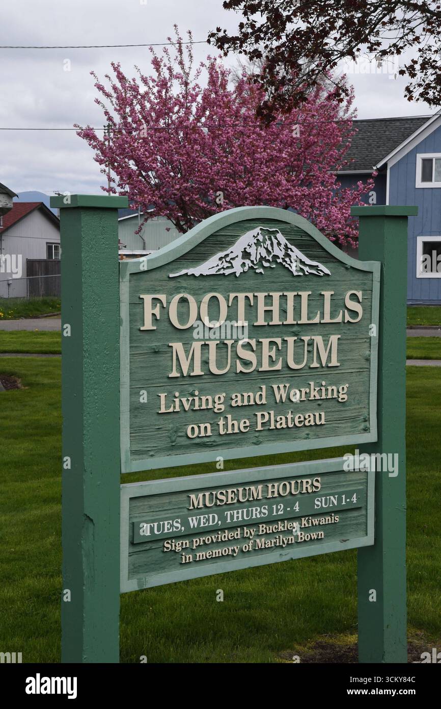 BbUCKELY/WASHINGTON/USA 21.April 2019/ Historical old building and ...