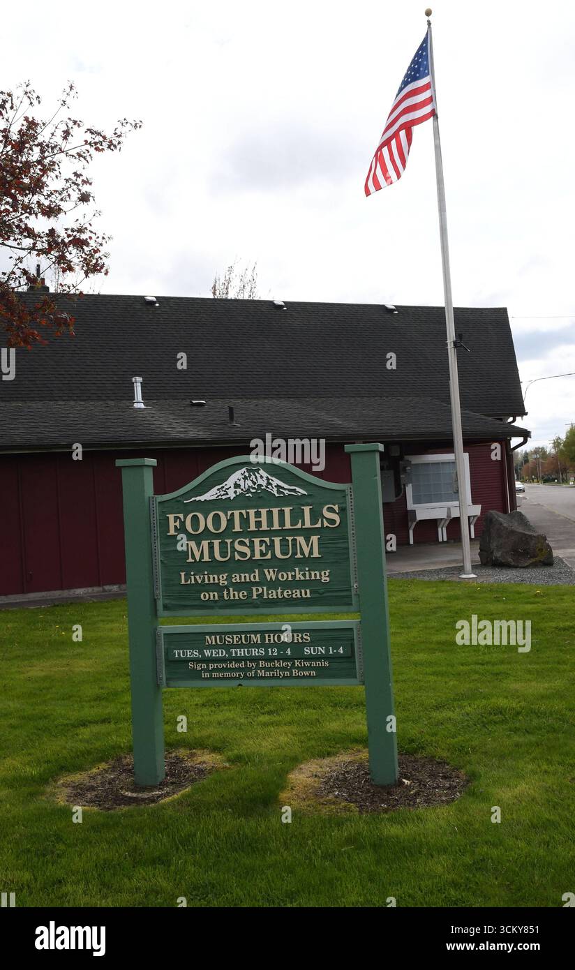 BbUCKELY/WASHINGTON/USA 21.April 2019/ Historical old building and ...