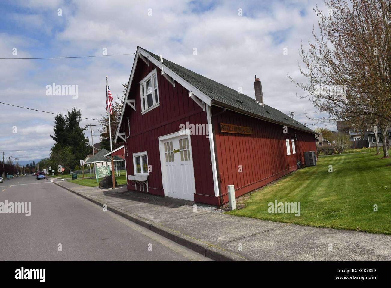 BbUCKELY/WASHINGTON/USA 21.April 2019/ Historical old building and ...