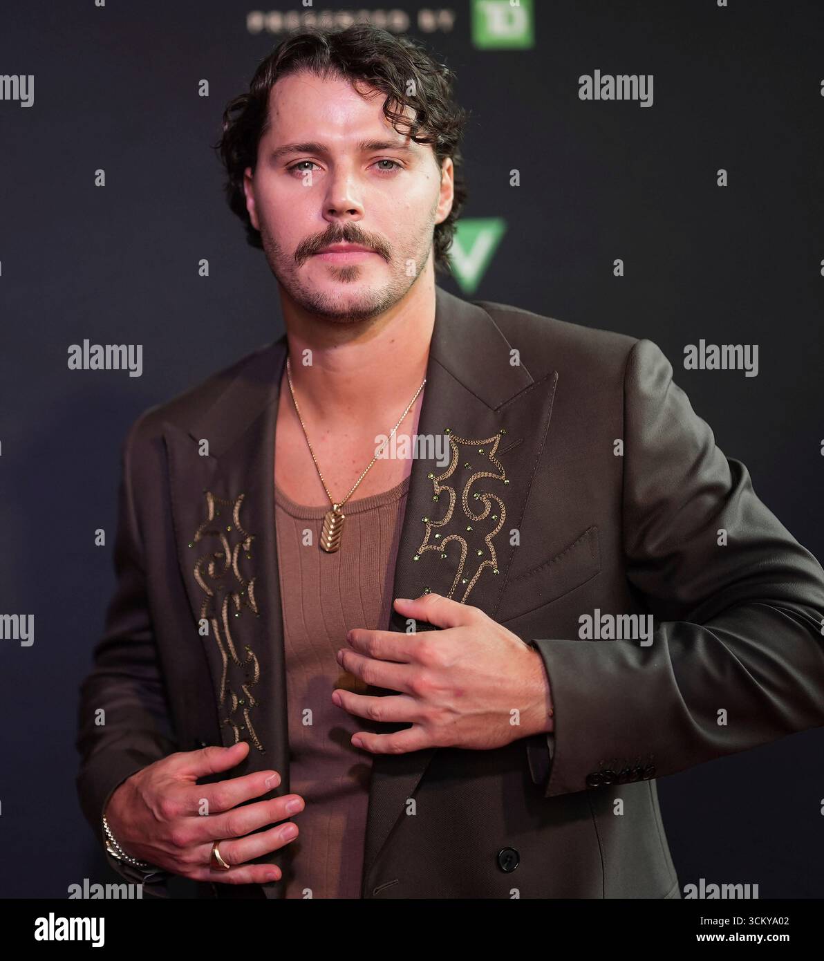 Josh Ross arrives on the red carpet at the Canadian Country Music ...