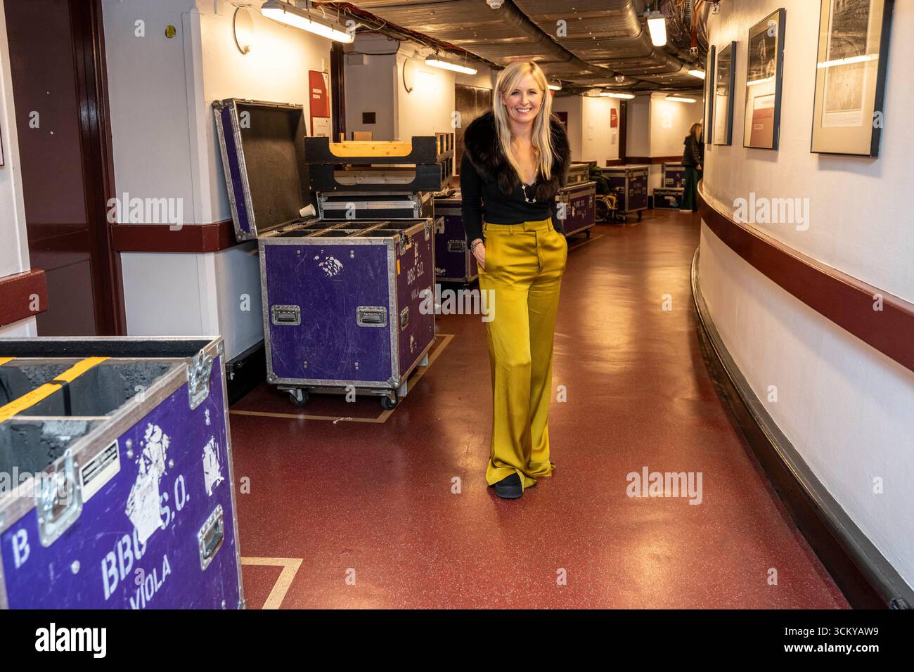 Alison Balsom backstage at the Royal Albert Hall, London, where she ...
