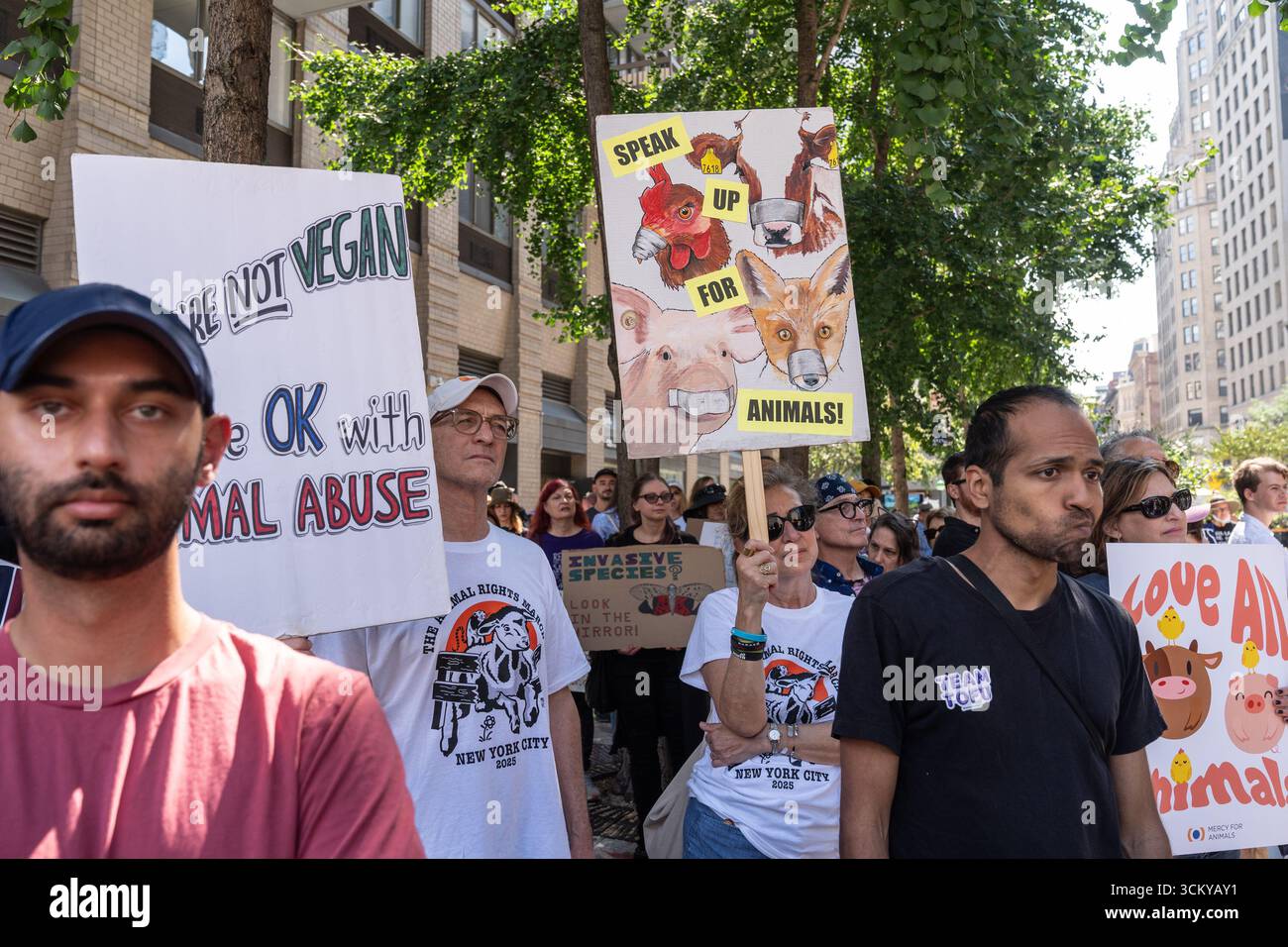 New York, NY, September 13, 2025: Hundreds of activists gathered for ...
