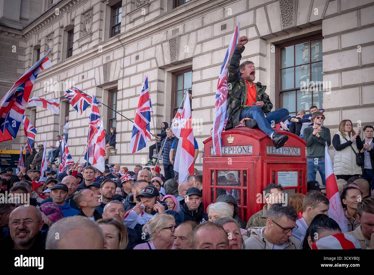 London, UK. 13th September, 2025. "Unite the Kingdom" mass protest and ...