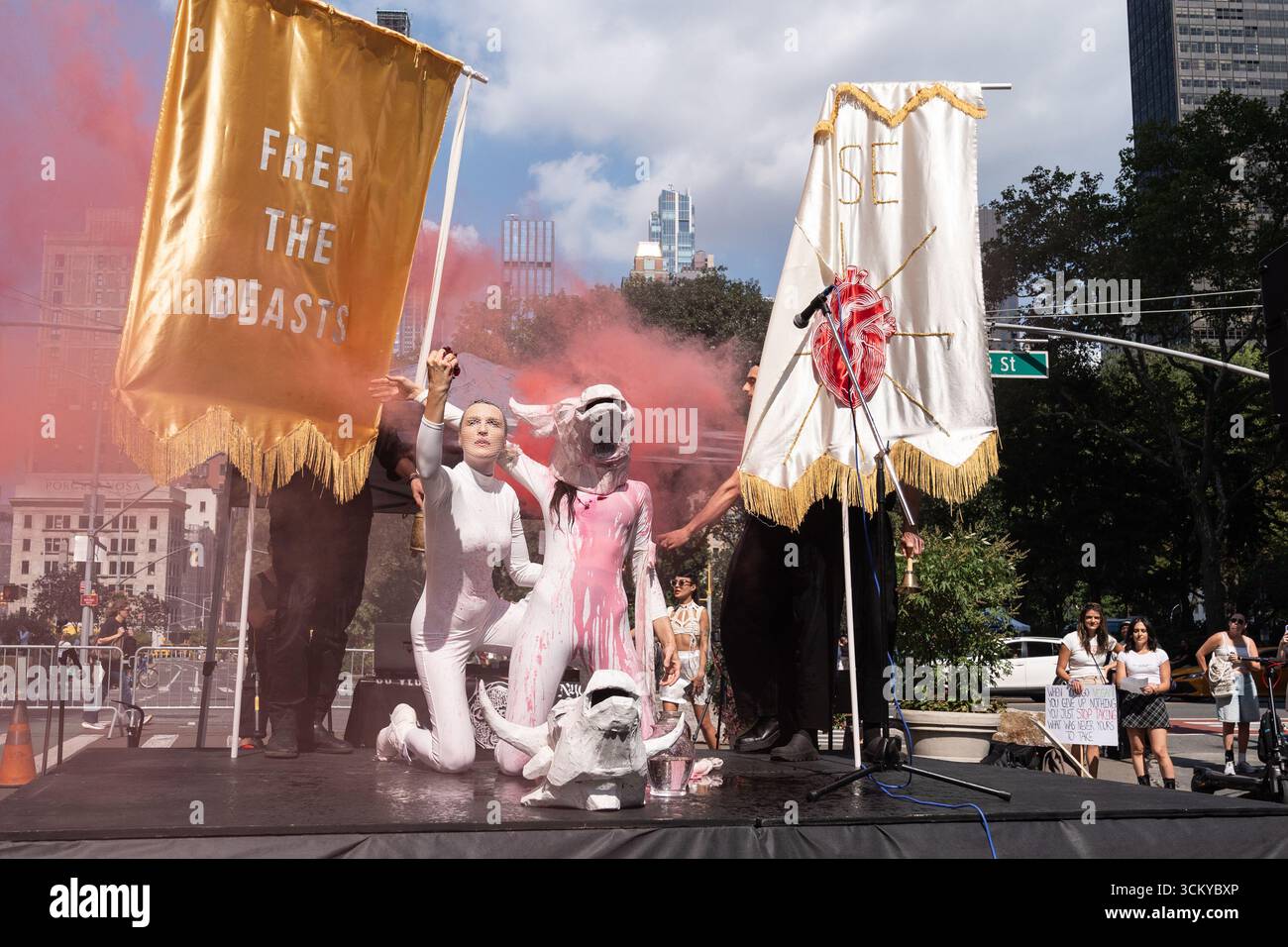 Hundreds of activists gathered for animal rights rally outside of ...