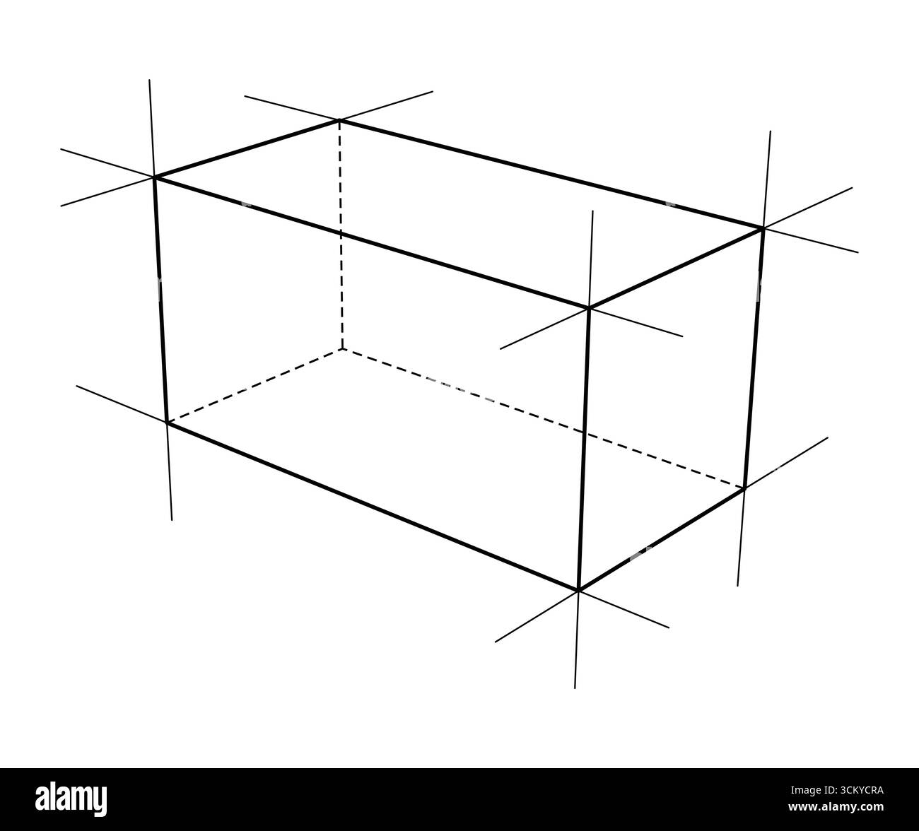 Linear perspective drawing Cut Out Stock Images & Pictures - Alamy