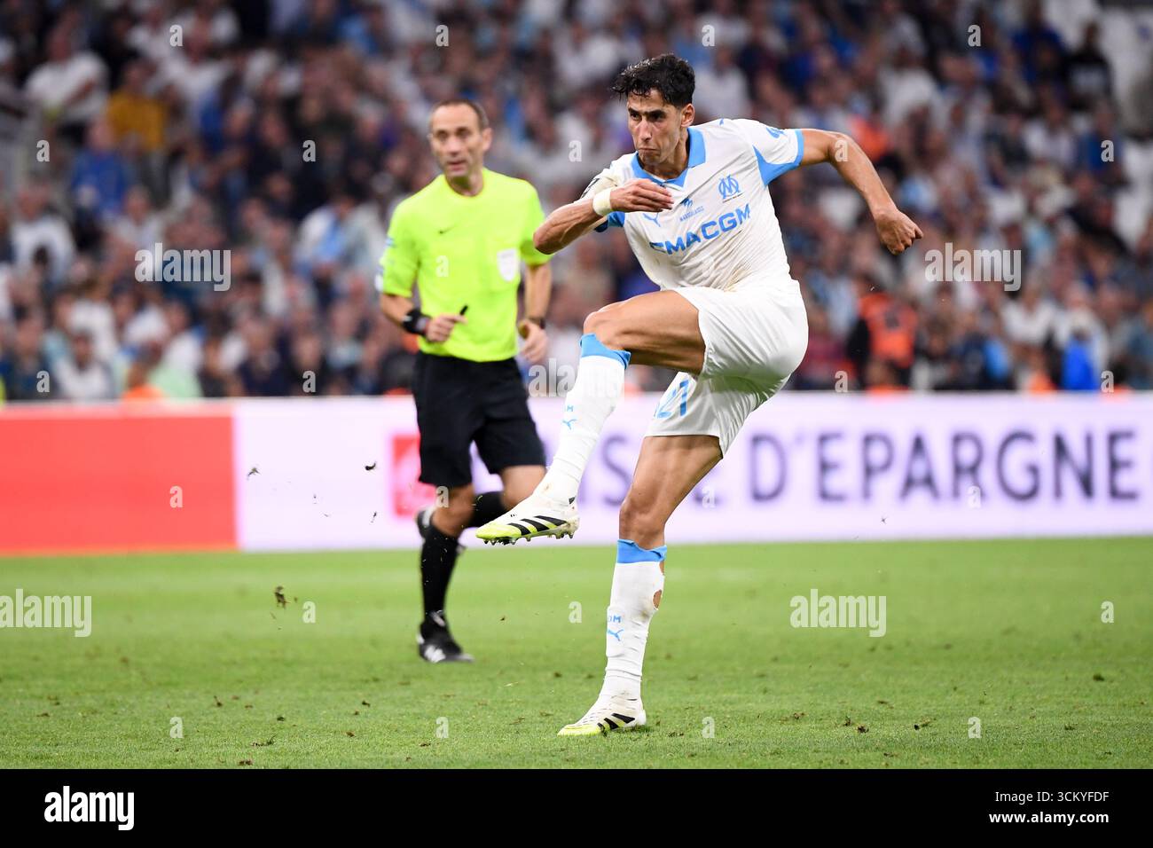 21 Nayef AGUERD (om) during the Ligue 1 McDonald's match between Olympique de Marseille and FC ...
