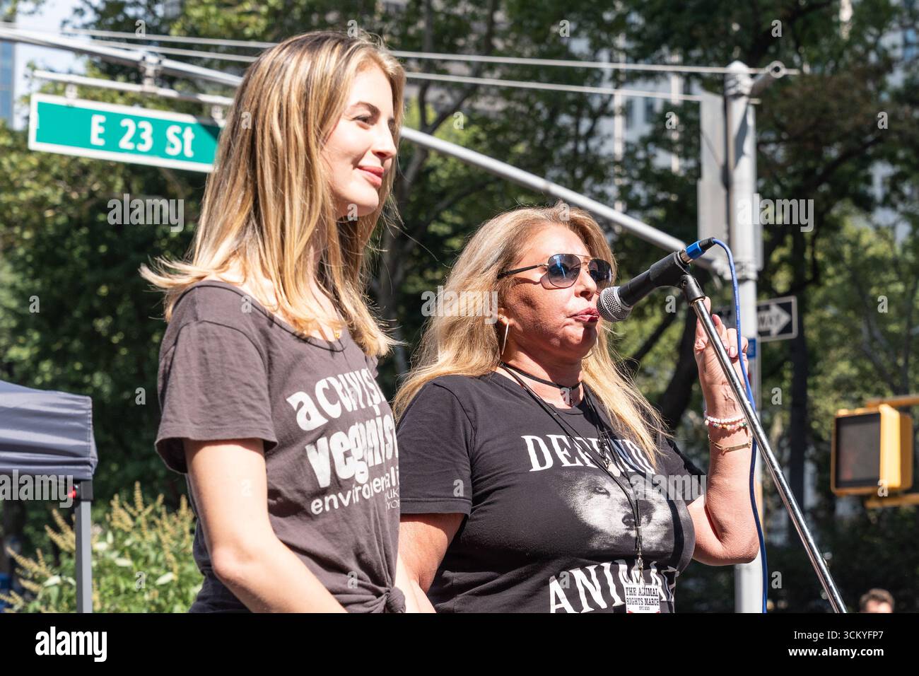 Jamie Logan and Rachel J Levy Ejsmont led as hundreds of activists ...