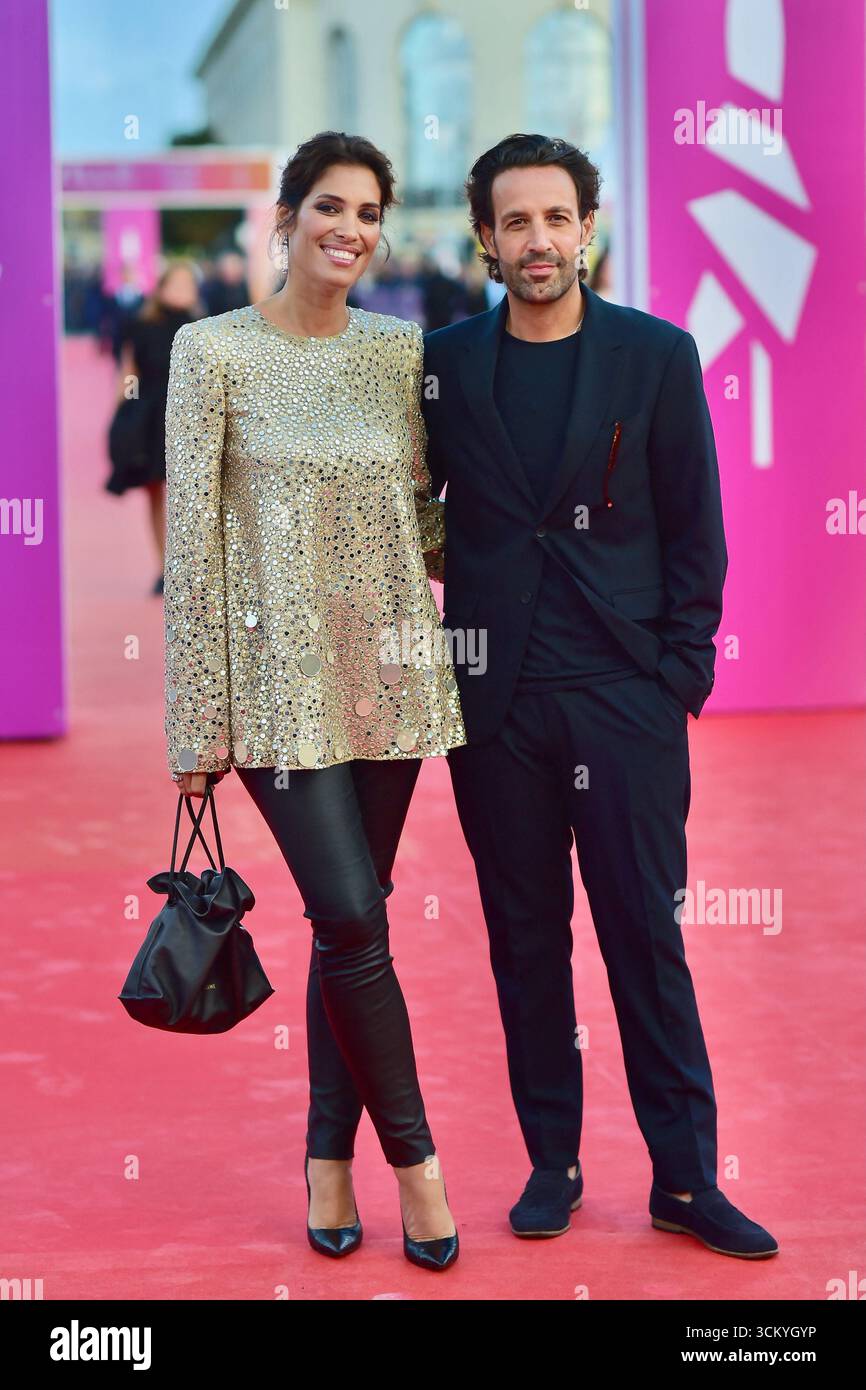 Laurie Cholewa and Greg Levy attends the Closing Ceremony during the 51st Deauville American ...