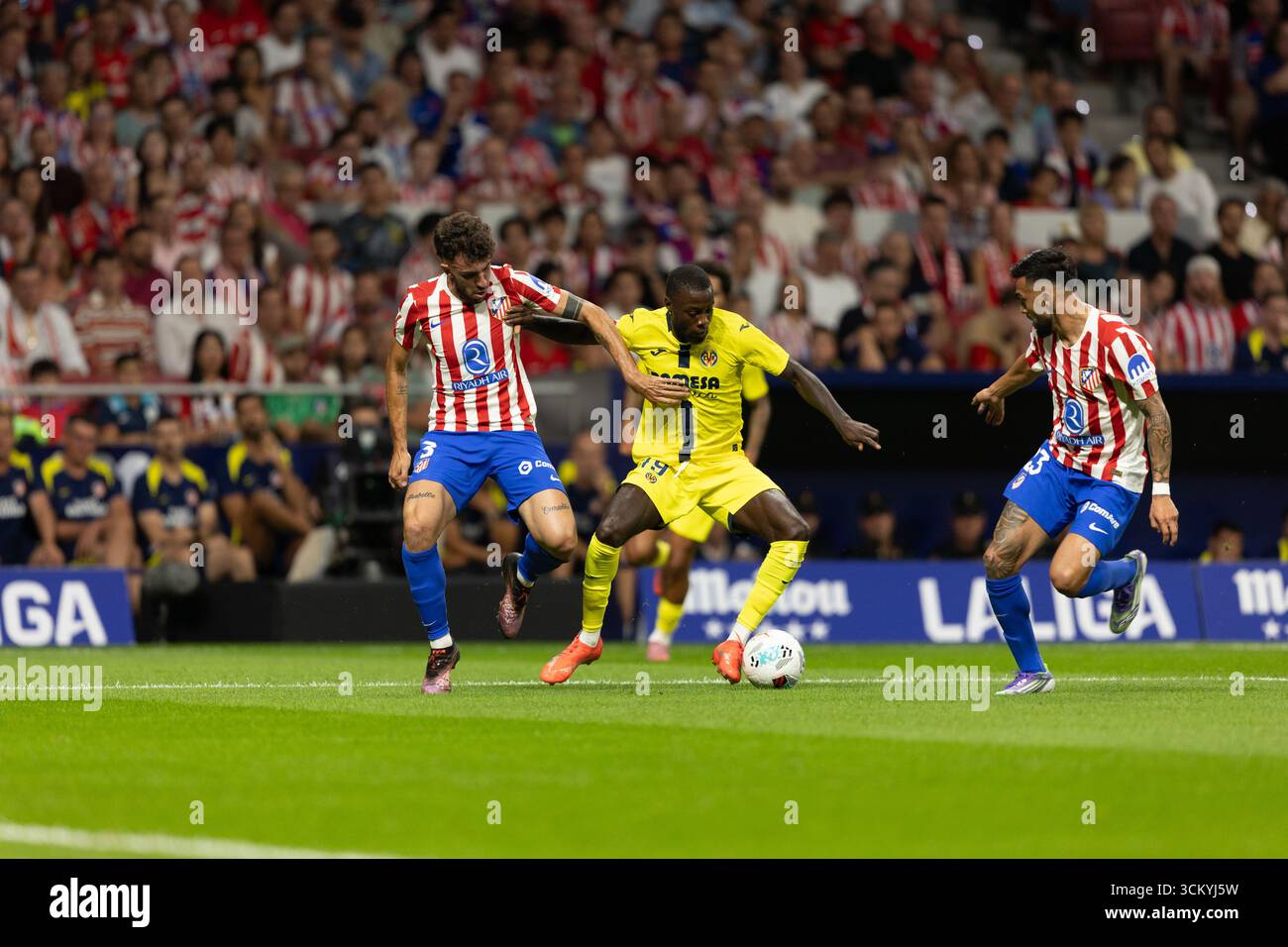 Madrid, Spain. 13th Sep 2025. Atletico de Madrid and Villareal CF at ...