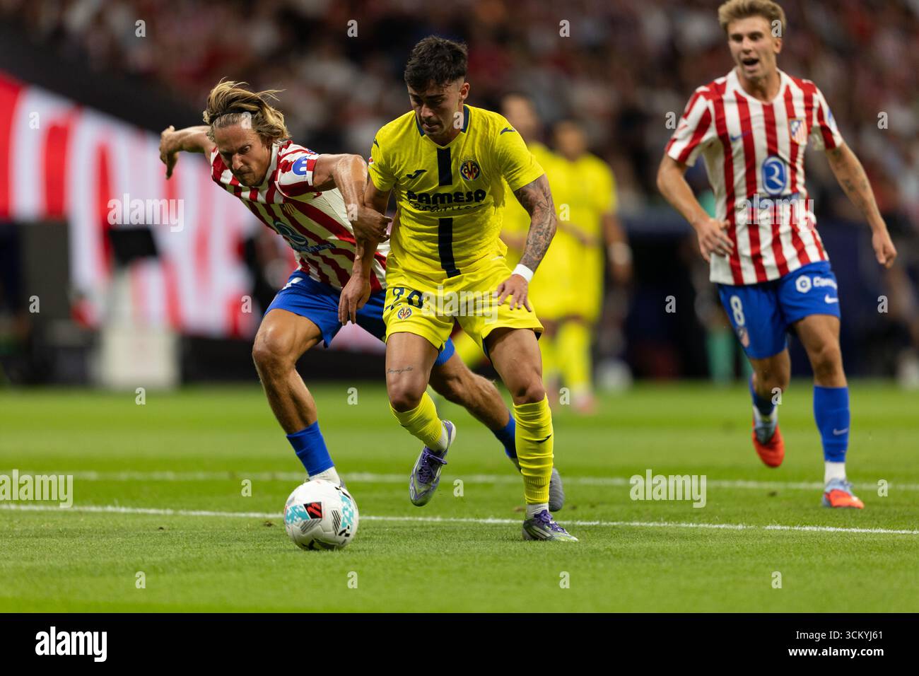 Madrid, Spain. 13th Sep 2025. Atletico de Madrid and Villareal CF at ...
