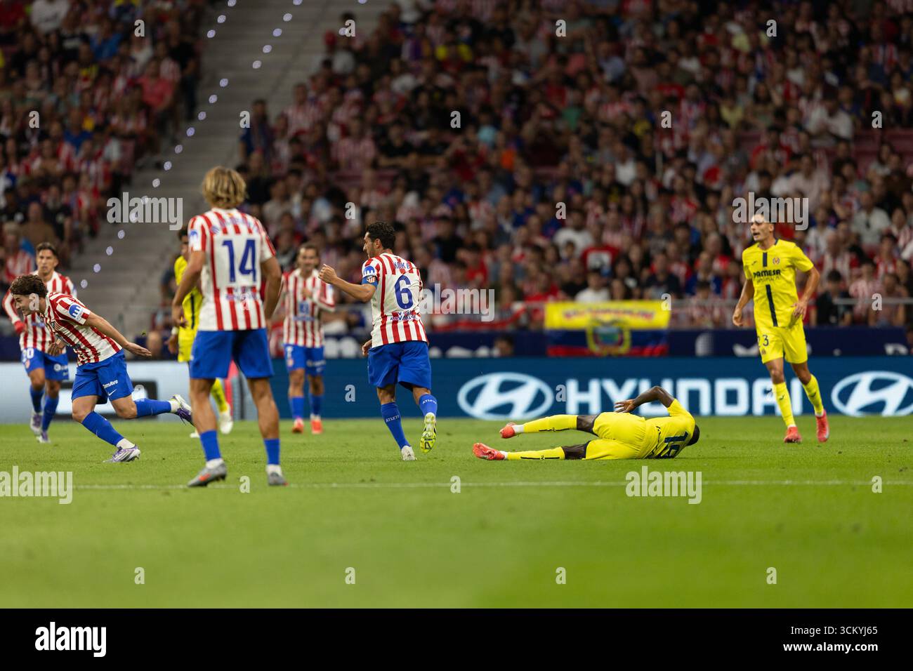 Madrid, Spain. 13th Sep 2025. Atletico de Madrid and Villareal CF at ...