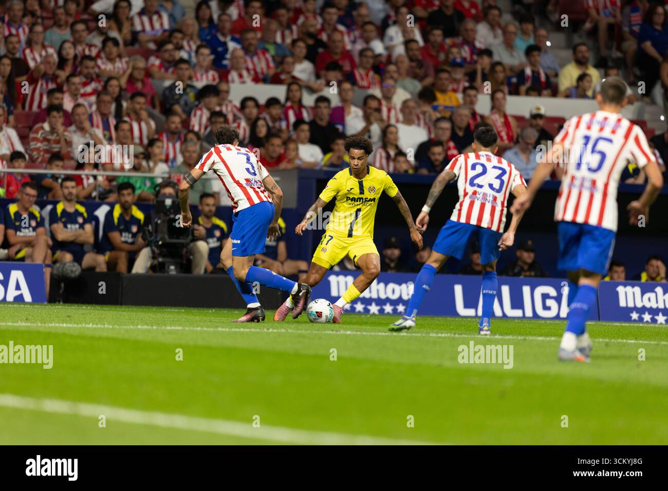 Madrid, Spain. 13th Sep 2025. Atletico de Madrid and Villareal CF at ...