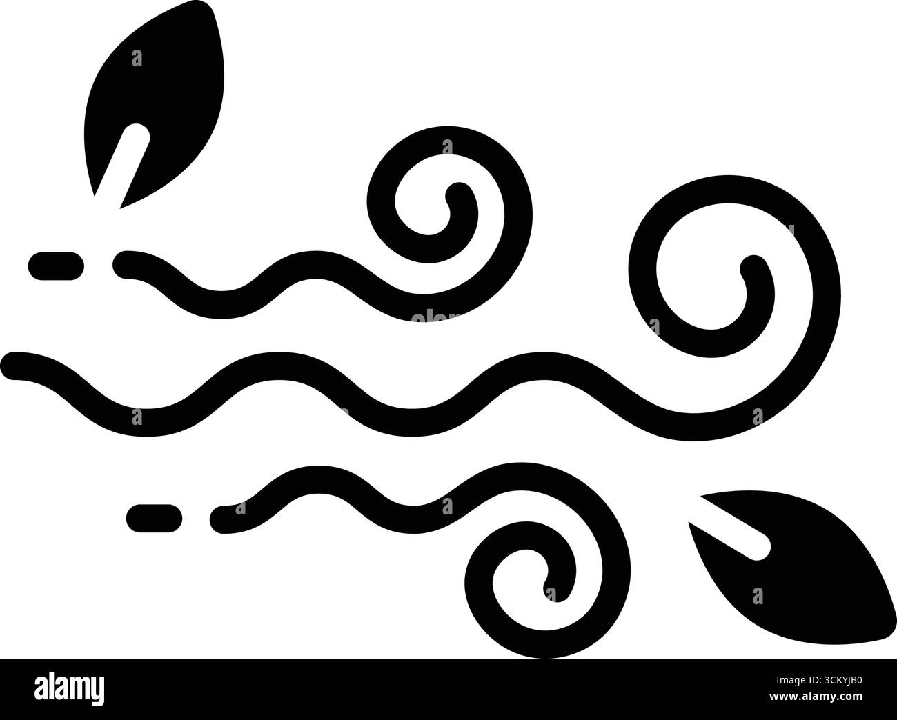 Breeze windy Stock Vector Images - Alamy