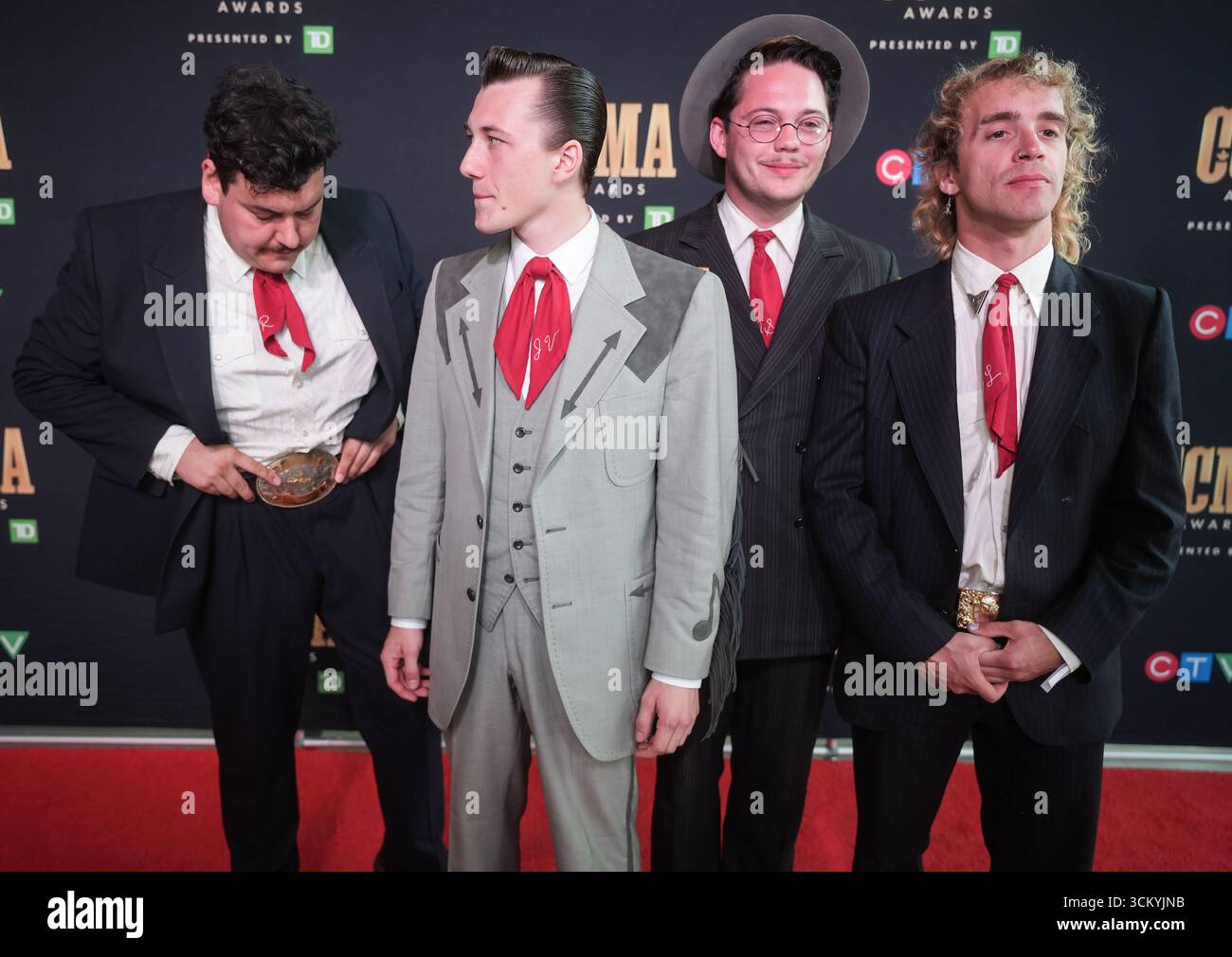 Jake Vaadeland & The Sturgeon River Boys arrive on the red carpet at ...