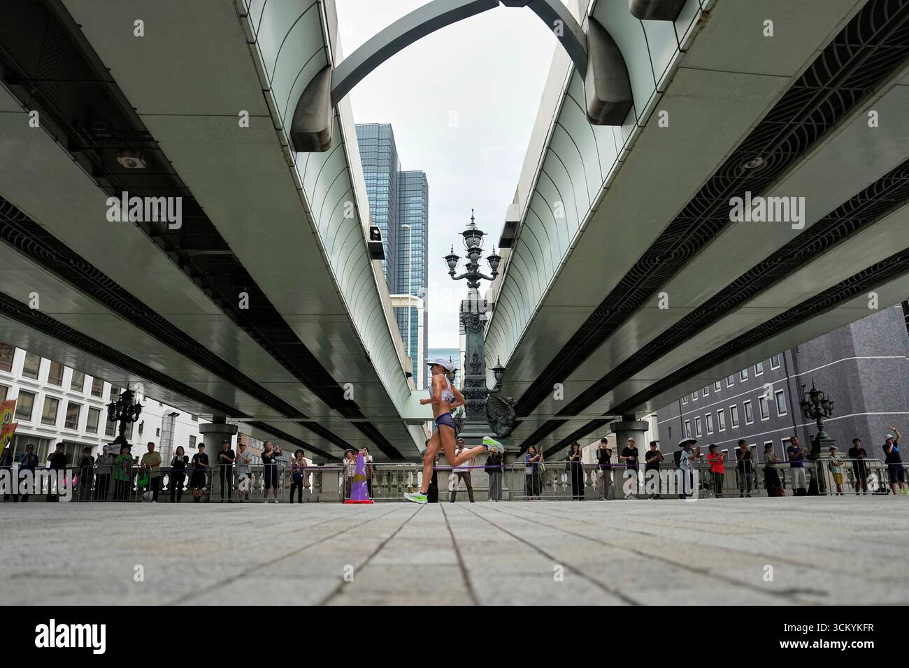 United States' Susanna Sullivan leads the women's marathon at the World ...
