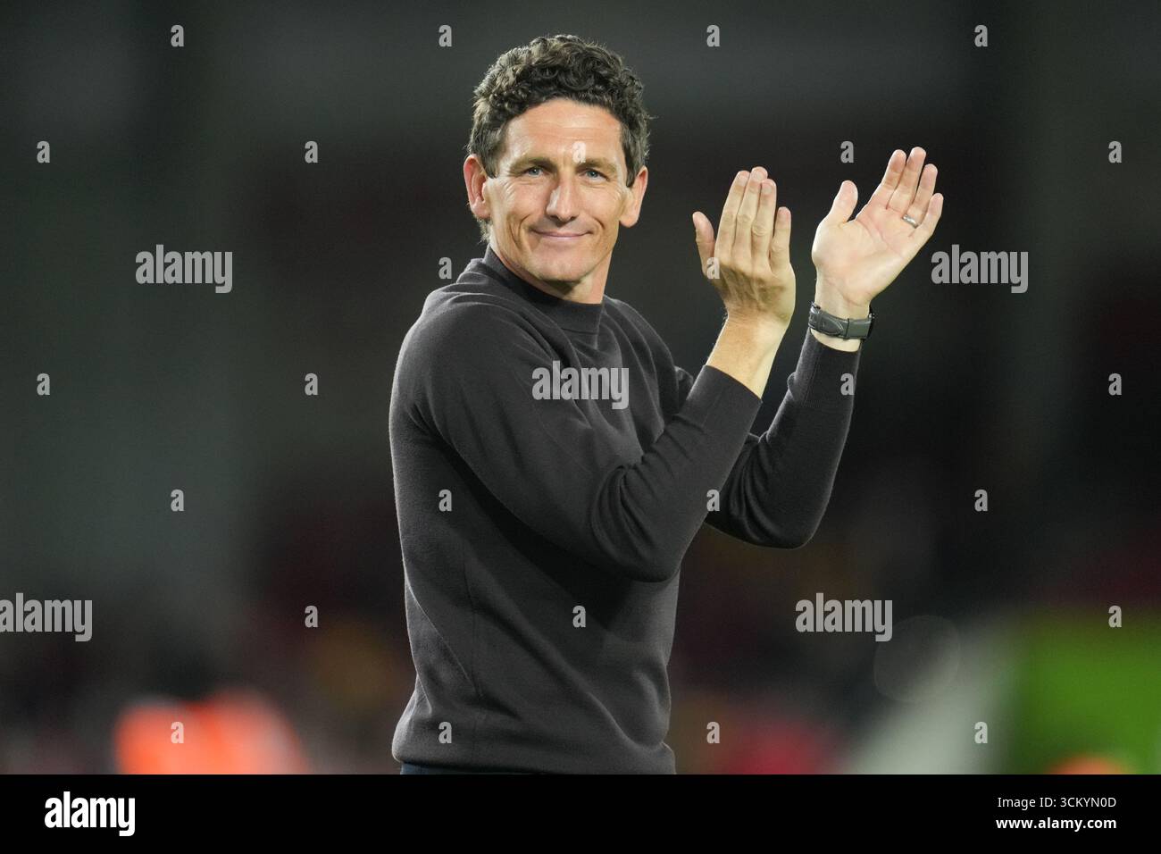 Keith Andrews manager of Brentford after the Premier League match ...