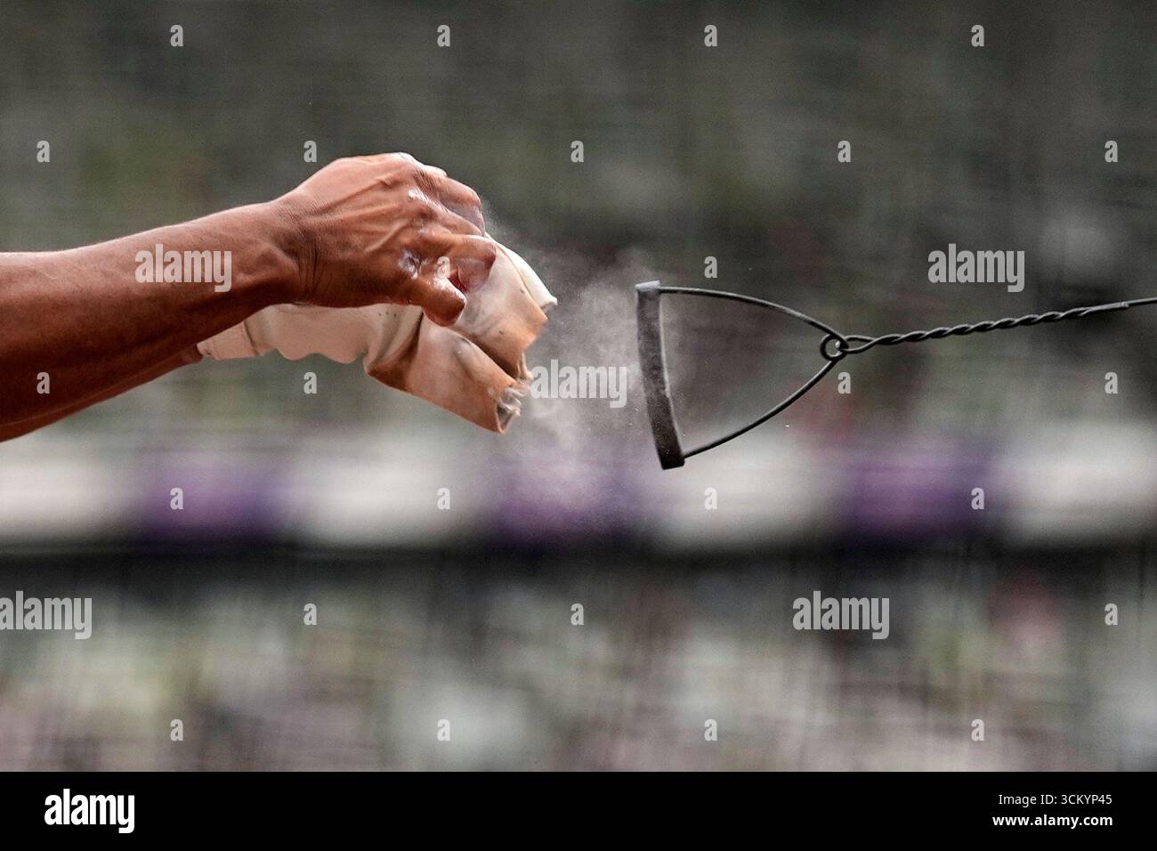 Albania's Yipsi Moreno makes an attempt in the women's hammer throw ...