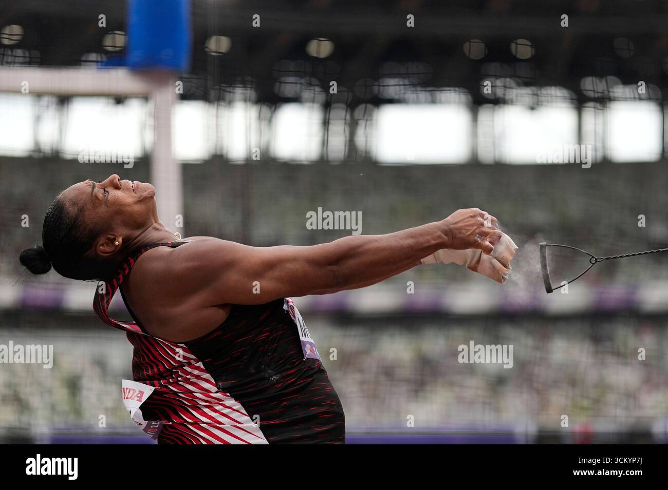 Albania's Yipsi Moreno makes an attempt in the women's hammer throw ...