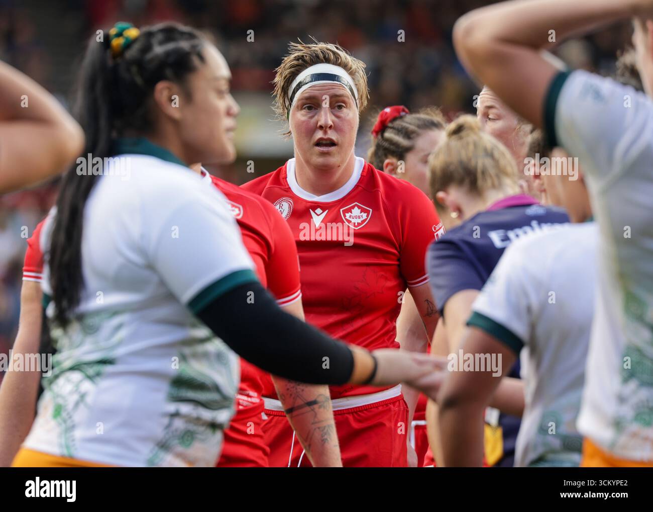 Bristol, UK. 13th August 2025. Tyson Beukeboom (CAN) during the Canada ...