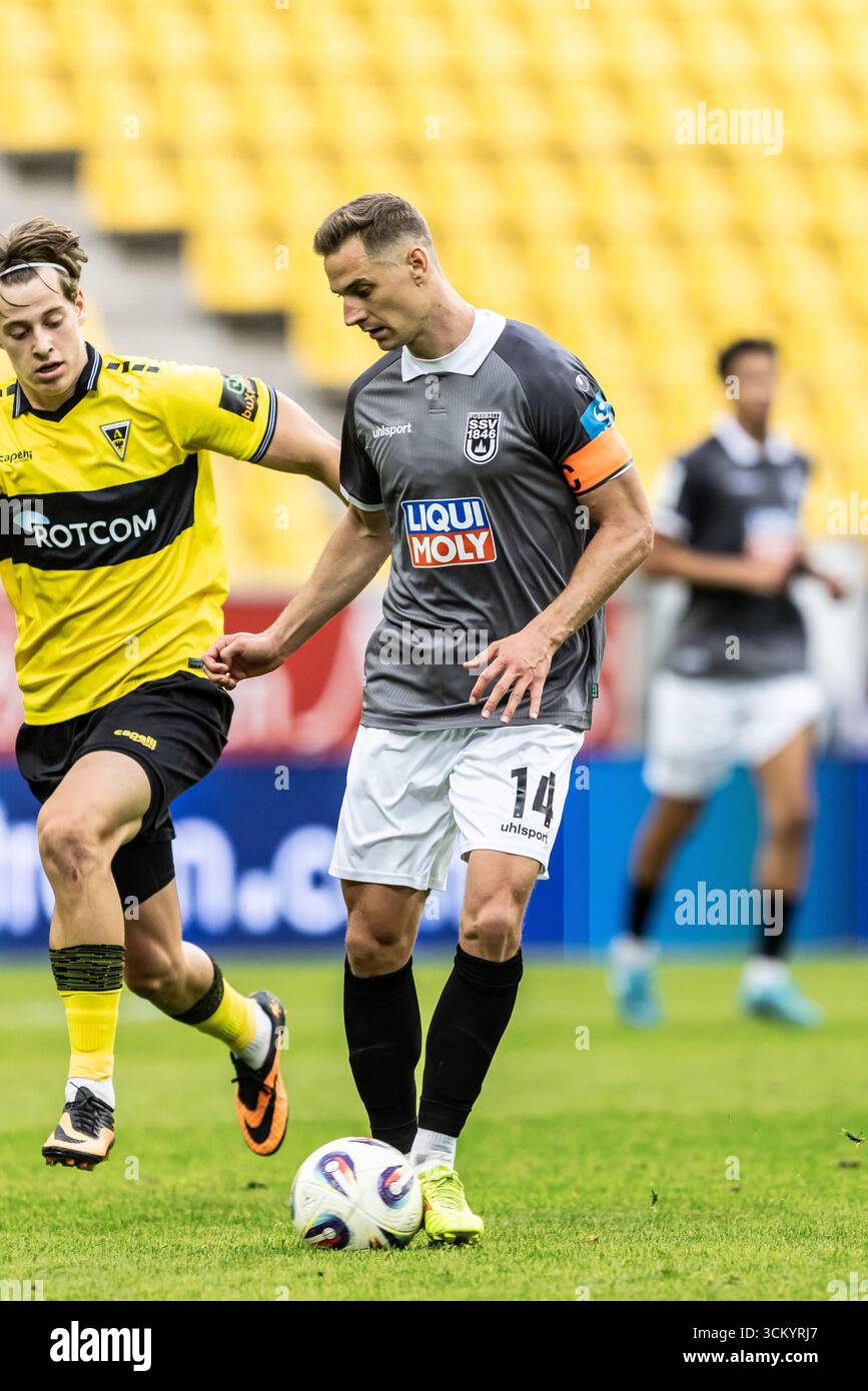 13.09.2025, Fussball, Saison 2025/2026, 3. Liga, Tivoli Aachen, 5. Spieltag, SSV Ulm 1846 ...