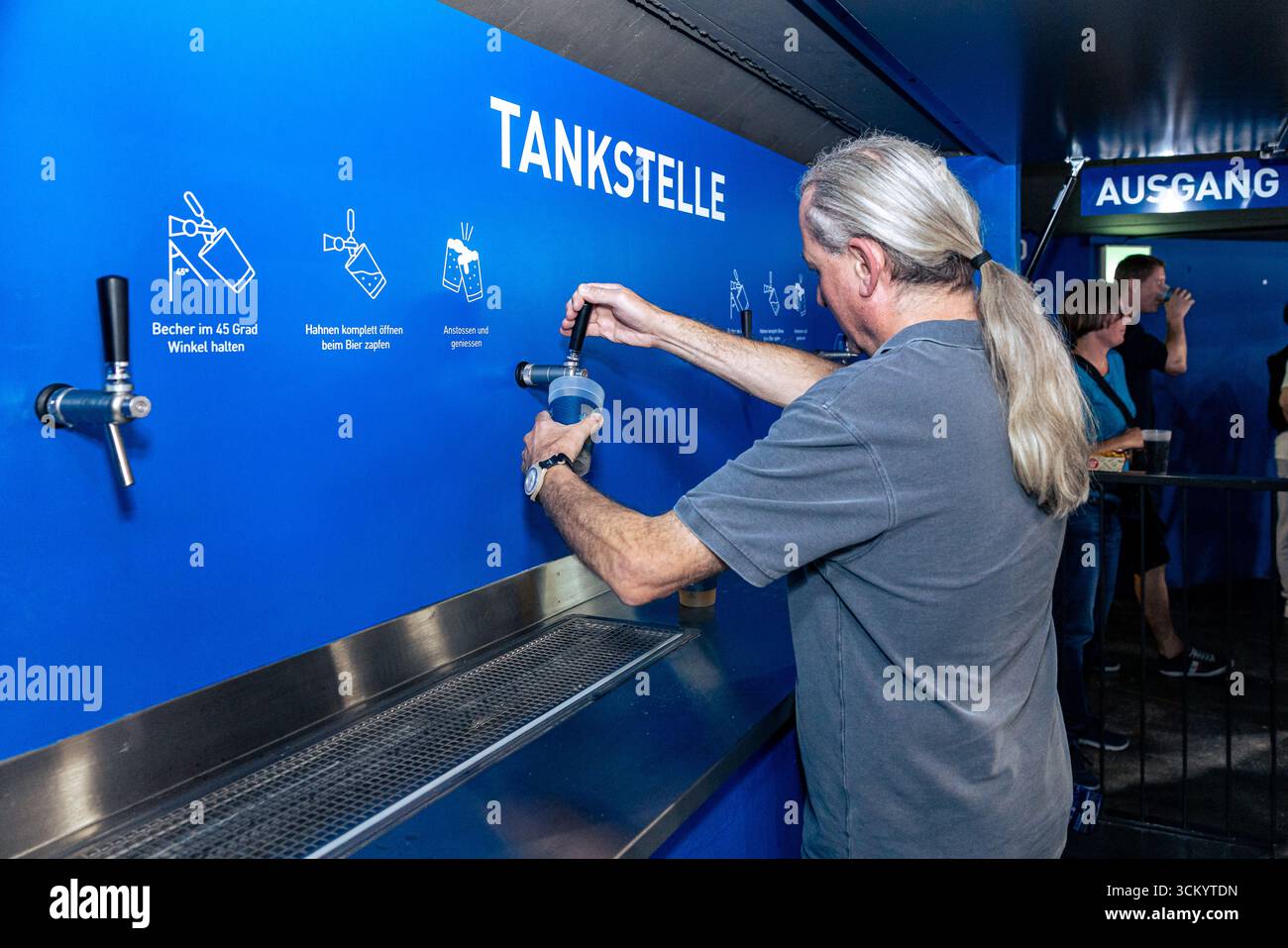 The new EVZ beer filling station for EVZ fans to tap their own beer ...