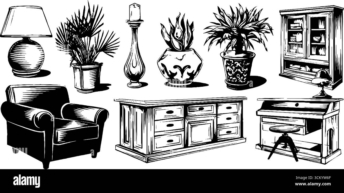 Bohemian style furniture and decorative objects for interior design ...
