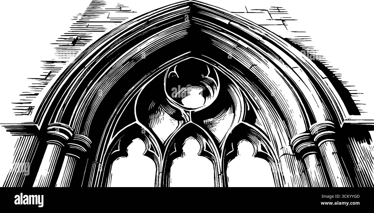 Gothic arches and tracery window design for architectural inspiration ...