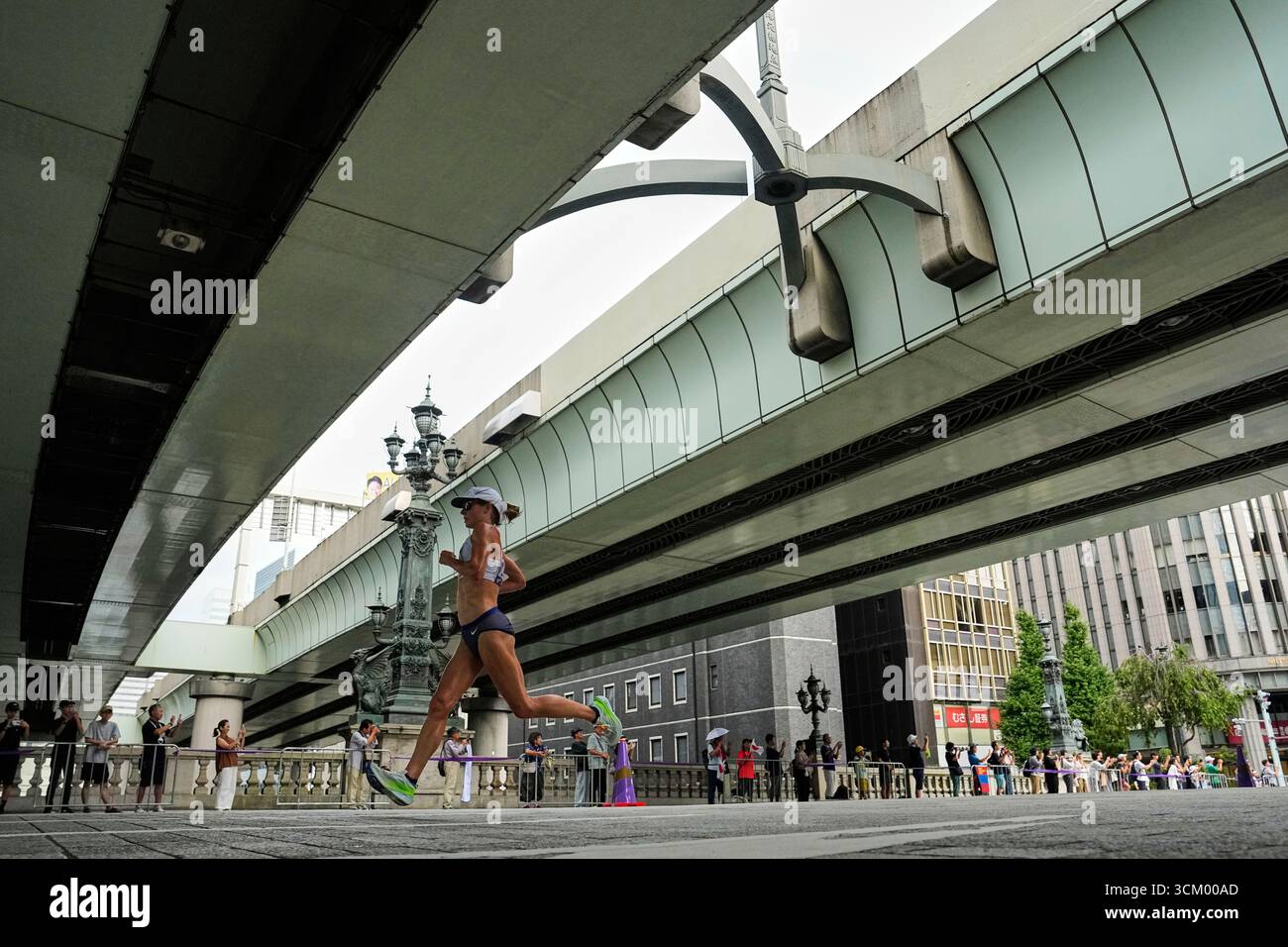 United States' Susanna Sullivan leads the women's marathon at the World ...