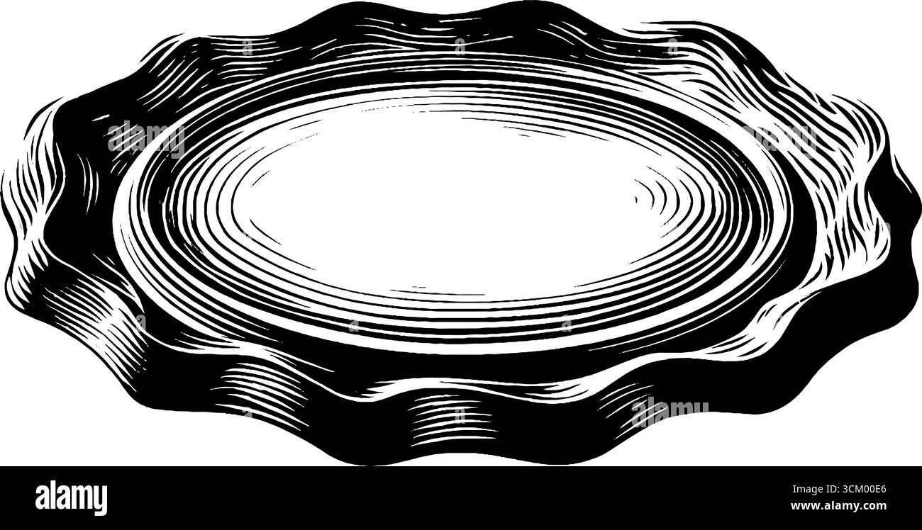 Vintage zigzag border with lozenge shape and circular pattern for ...