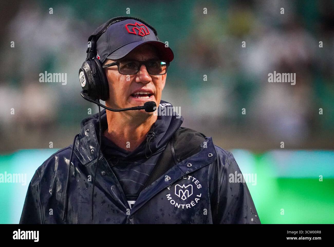 Montreal Alouettes head coach Jason Maas looks on during first half CFL ...