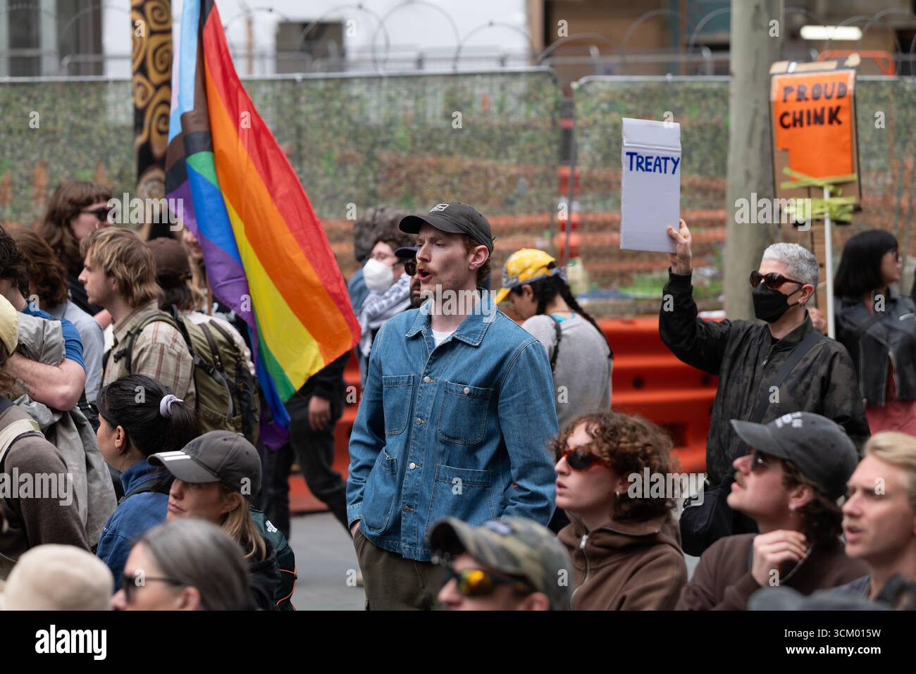 Protesters march through Melbourne’s CBD during the Indigenous ...