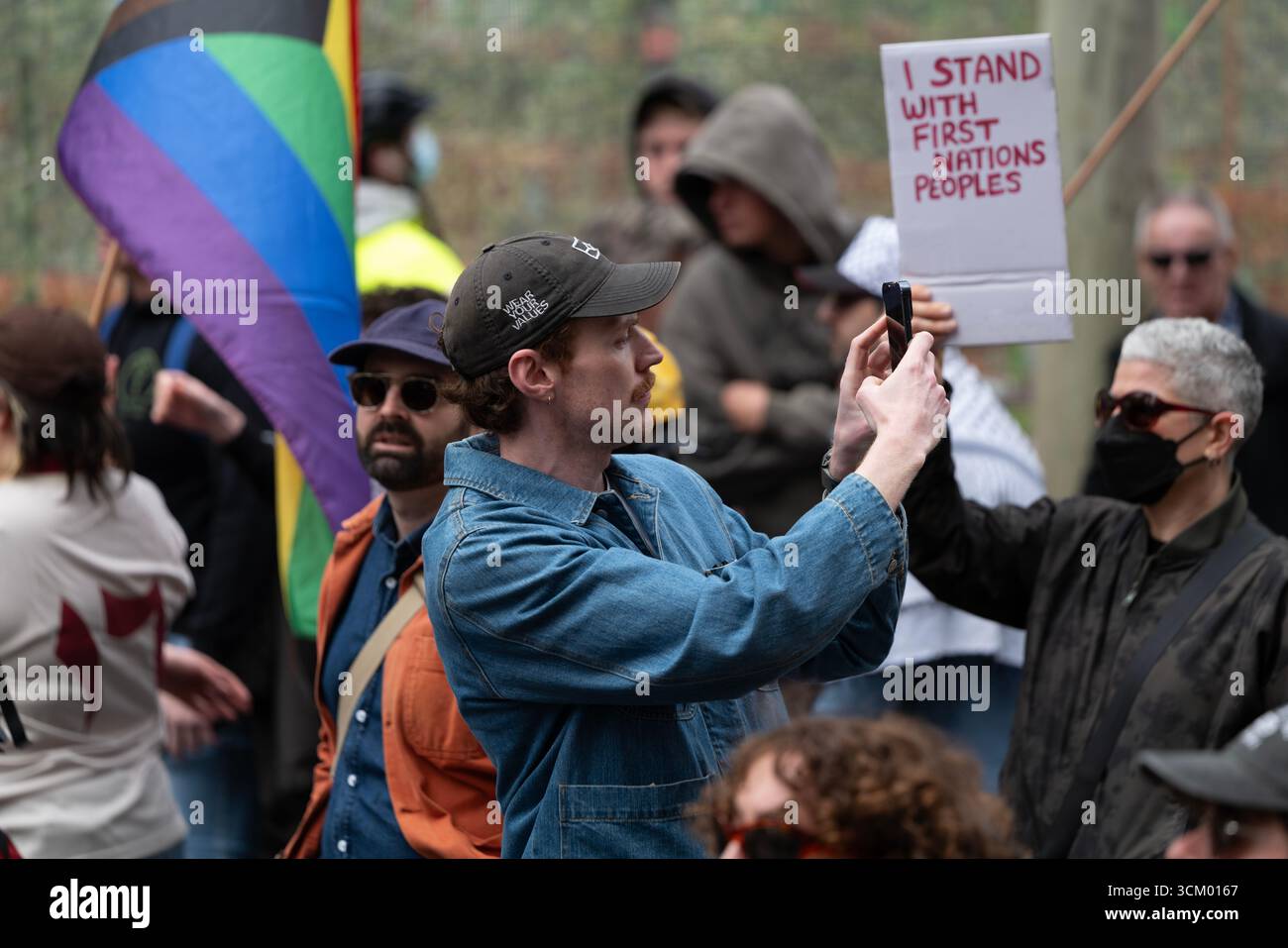 Protesters march through Melbourne’s CBD during the Indigenous ...