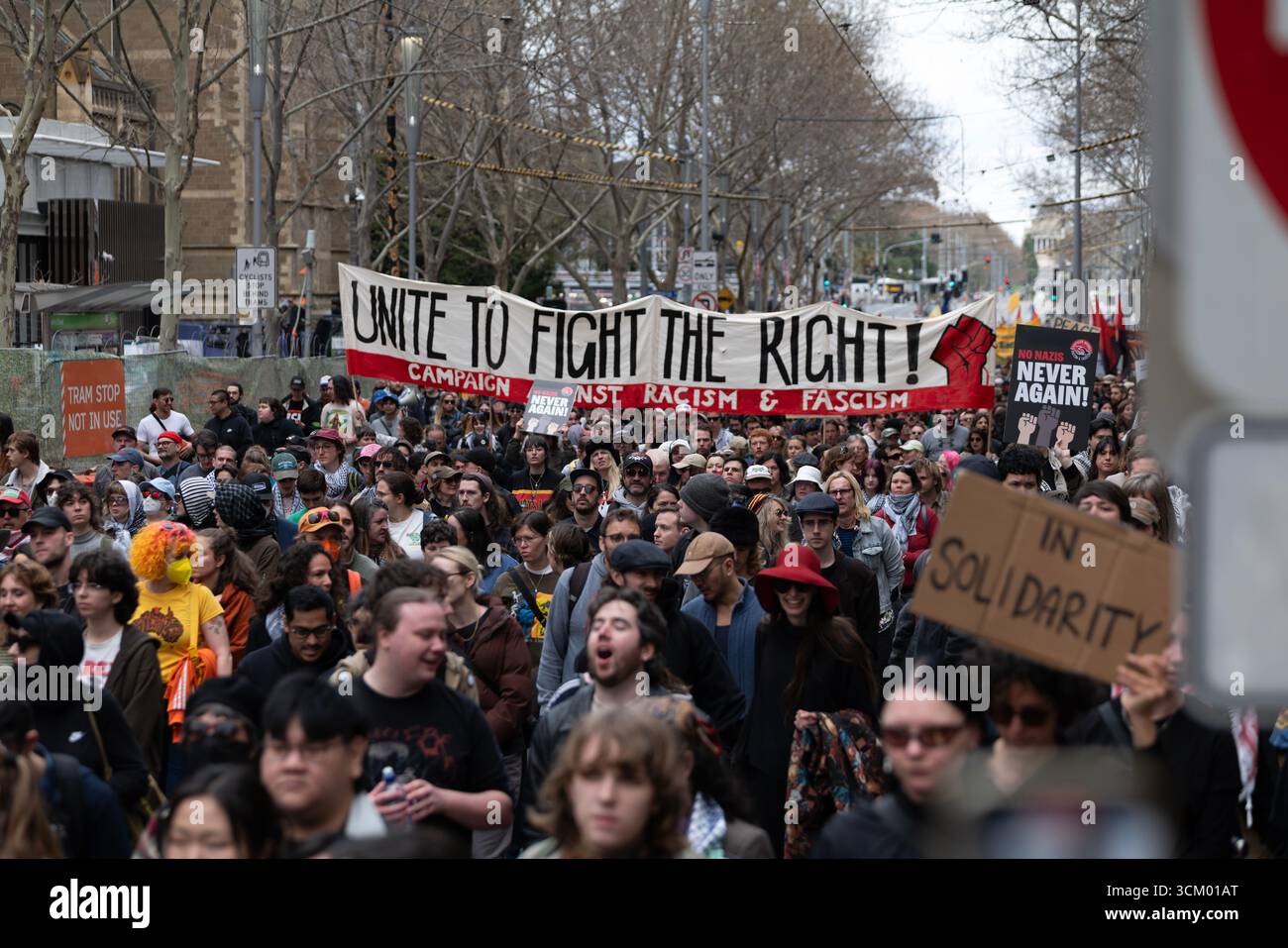 Protesters march through Melbourne’s CBD during the Indigenous ...