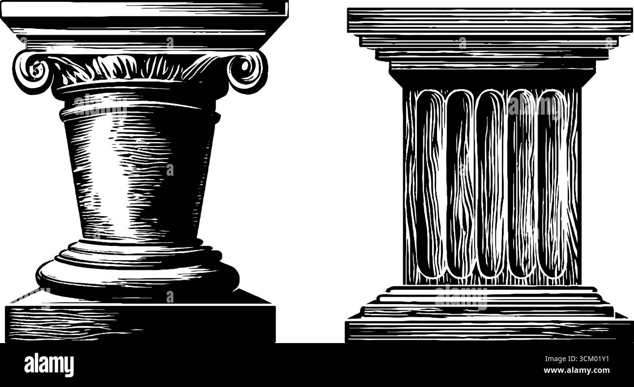 Plinths gallery Stock Vector Images - Alamy