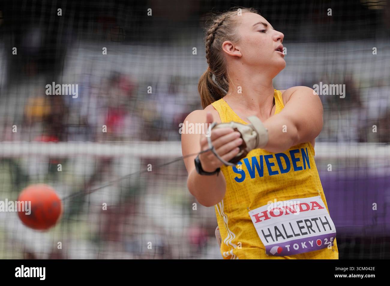 Sweden's Rebecka Hallerth in the women's hammer throw qualification at ...