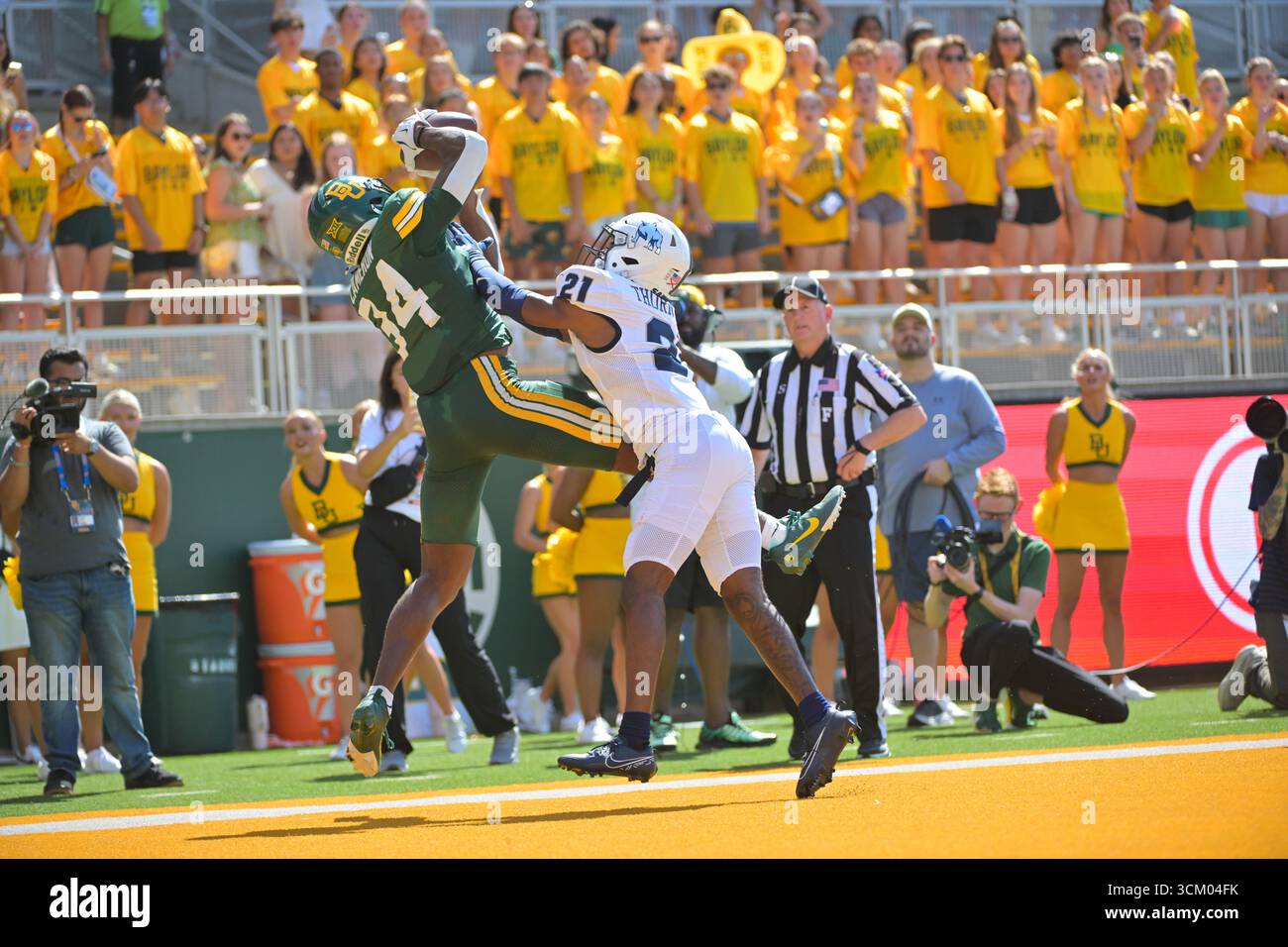 September 13, 2025 Baylor Bears wide receiver Josh Cameron (34) catches ...
