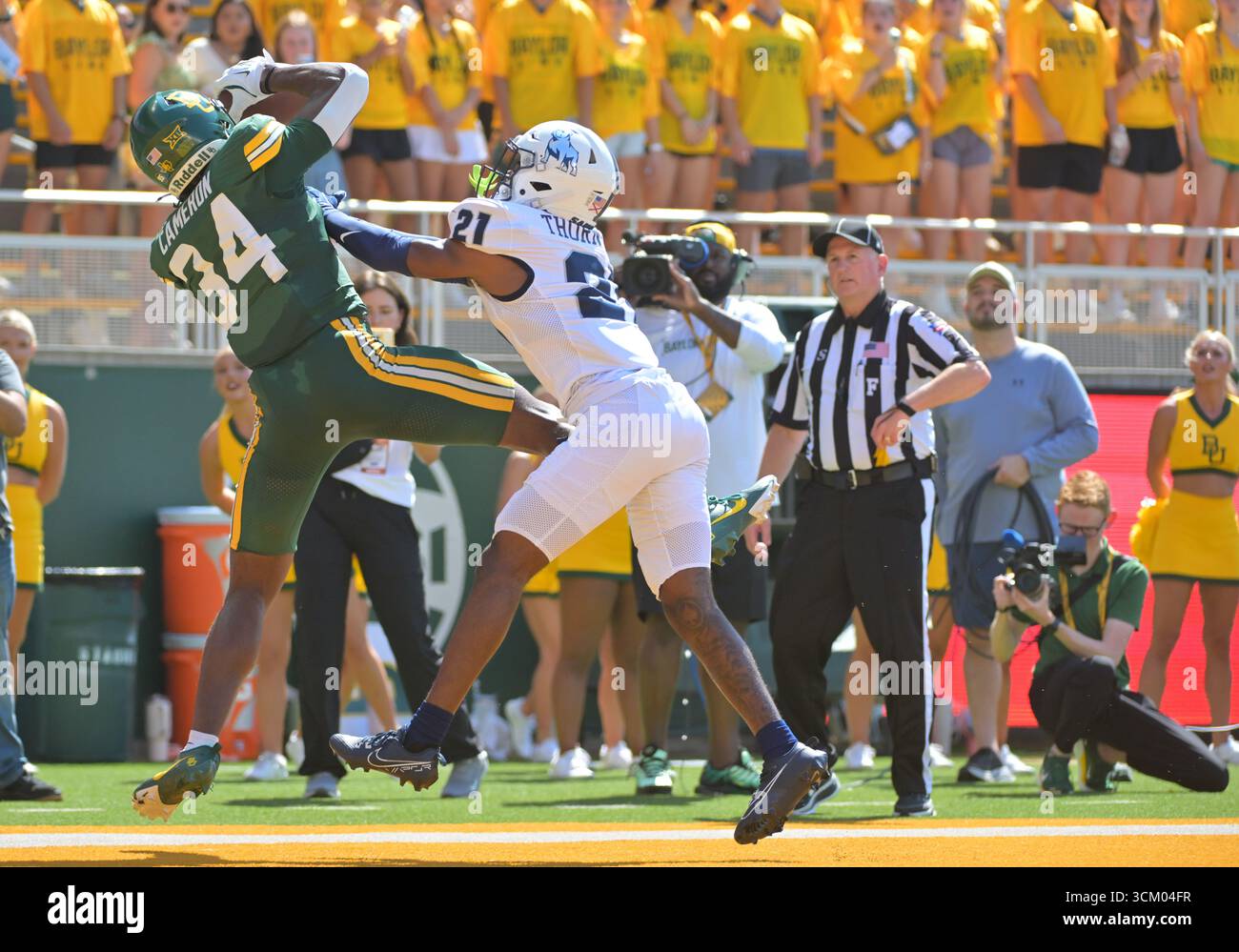 September 13, 2025 Baylor Bears wide receiver Josh Cameron (34) catches ...